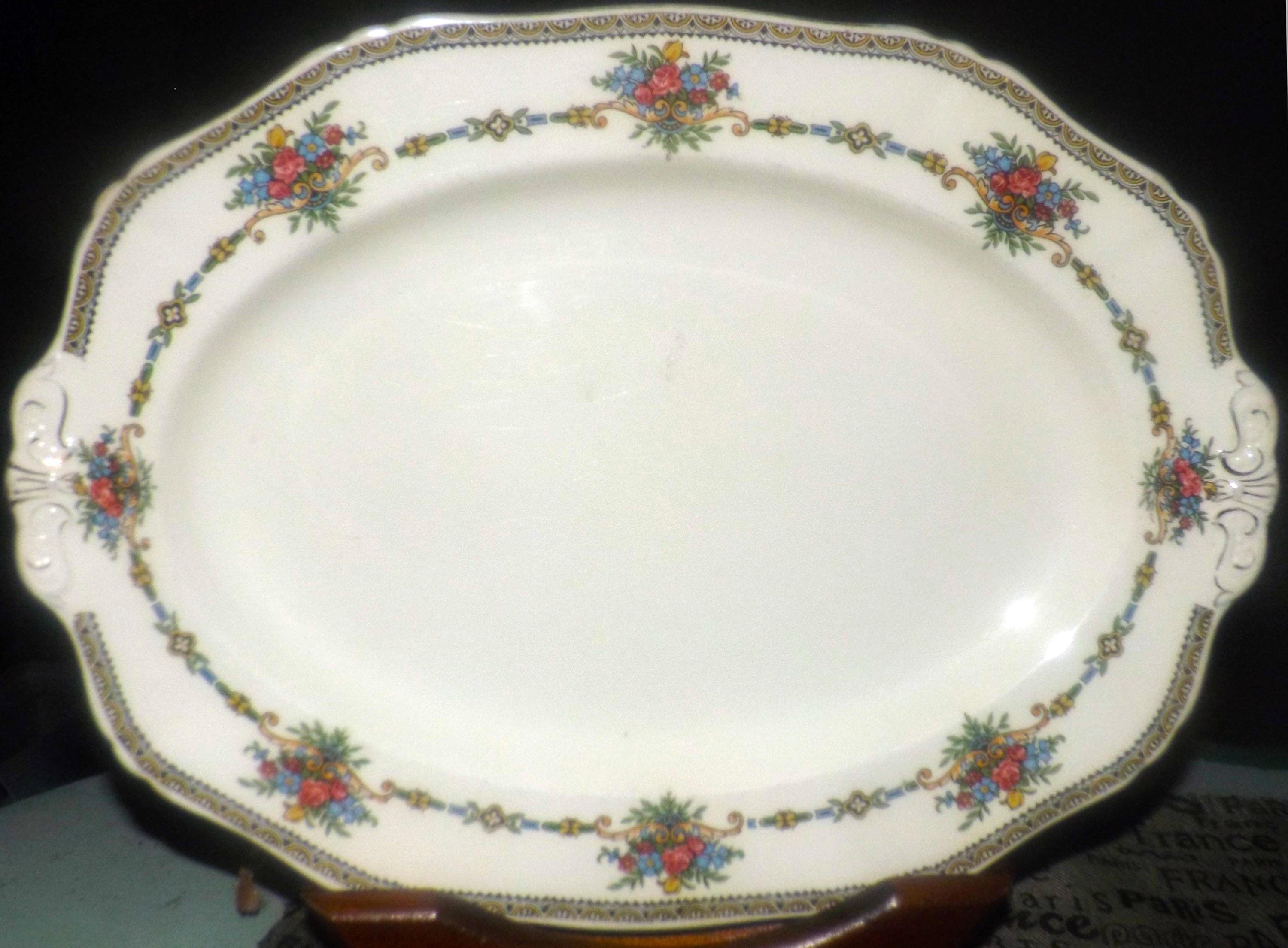 Antique (1910s) Alfred Meakin oval vegetable platter 78288. Embossed ...