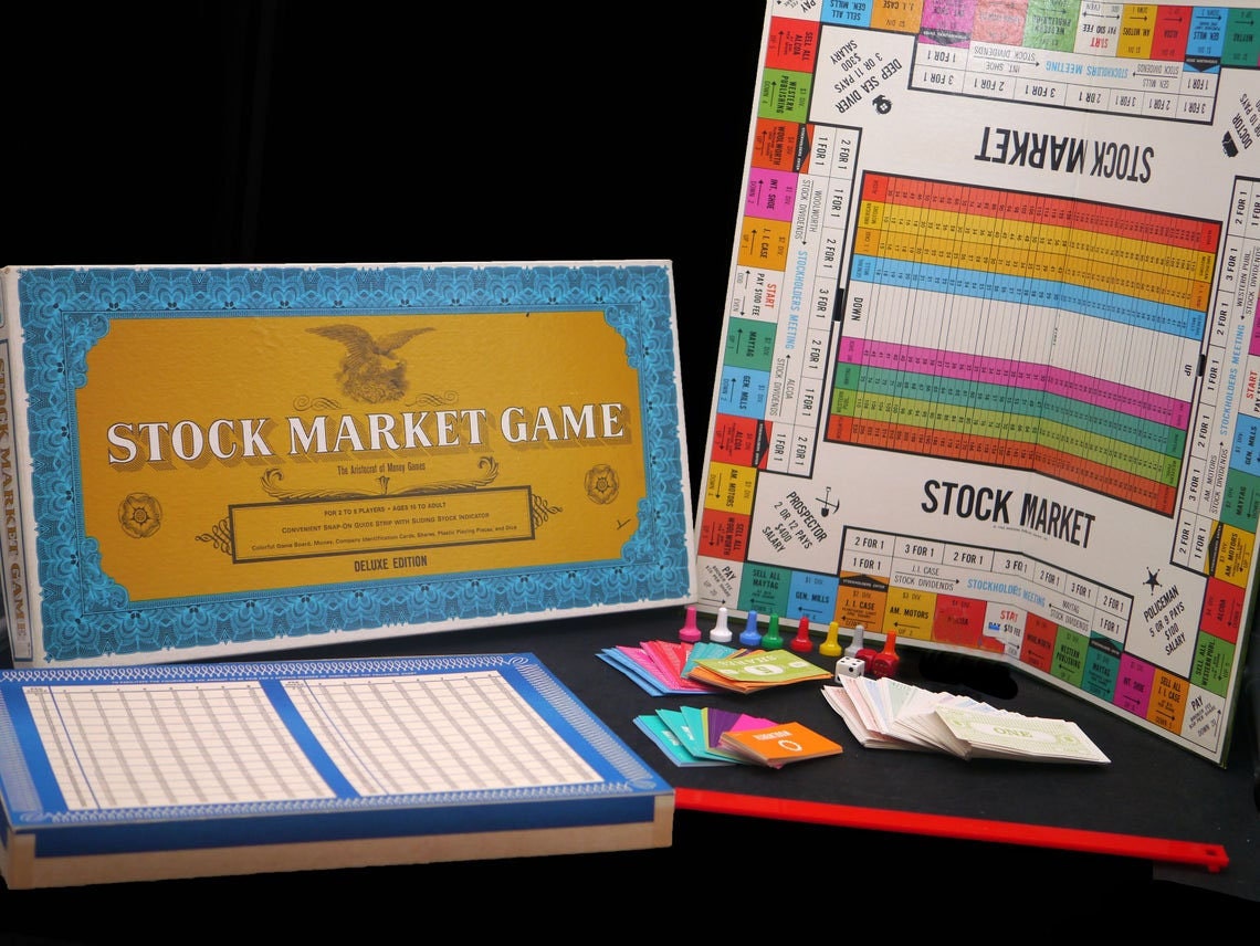 HOLD! Vintage (1968) The Stock Market Game published by Whitman as game ...