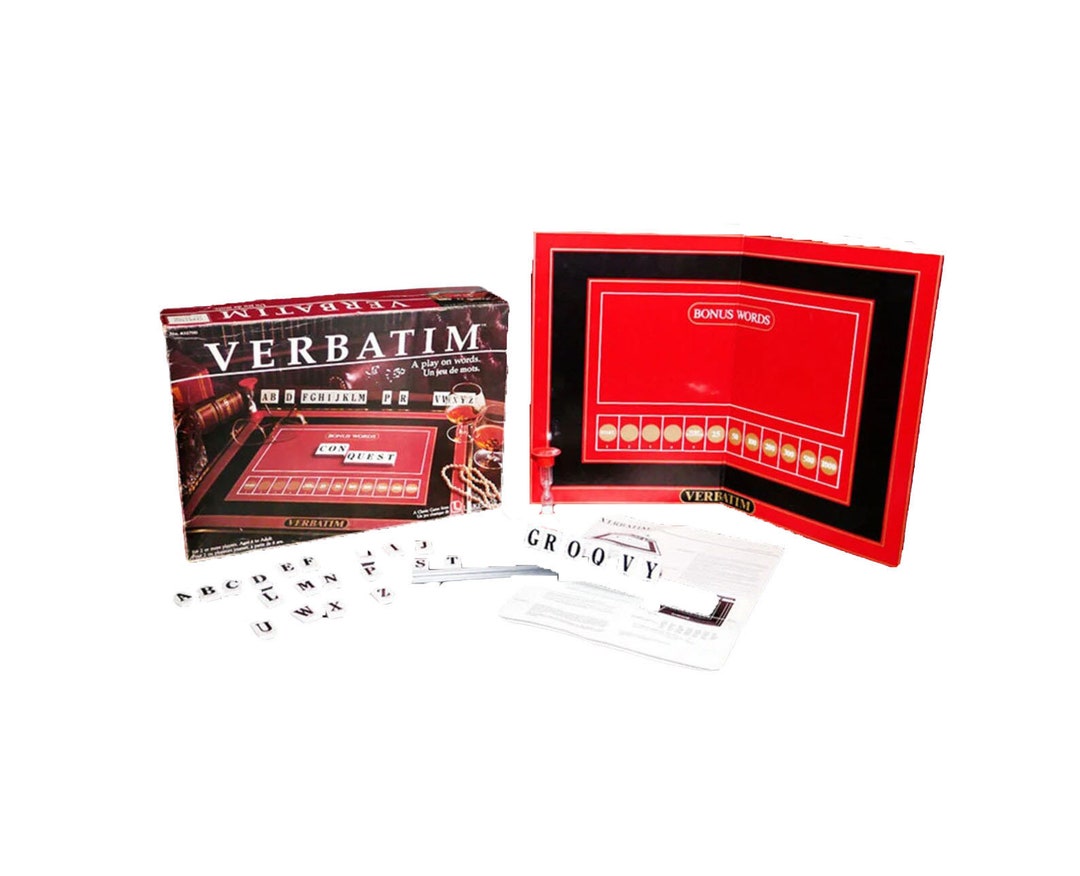 Verbatim Word Board Game Published Lakeside. Complete. - Etsy