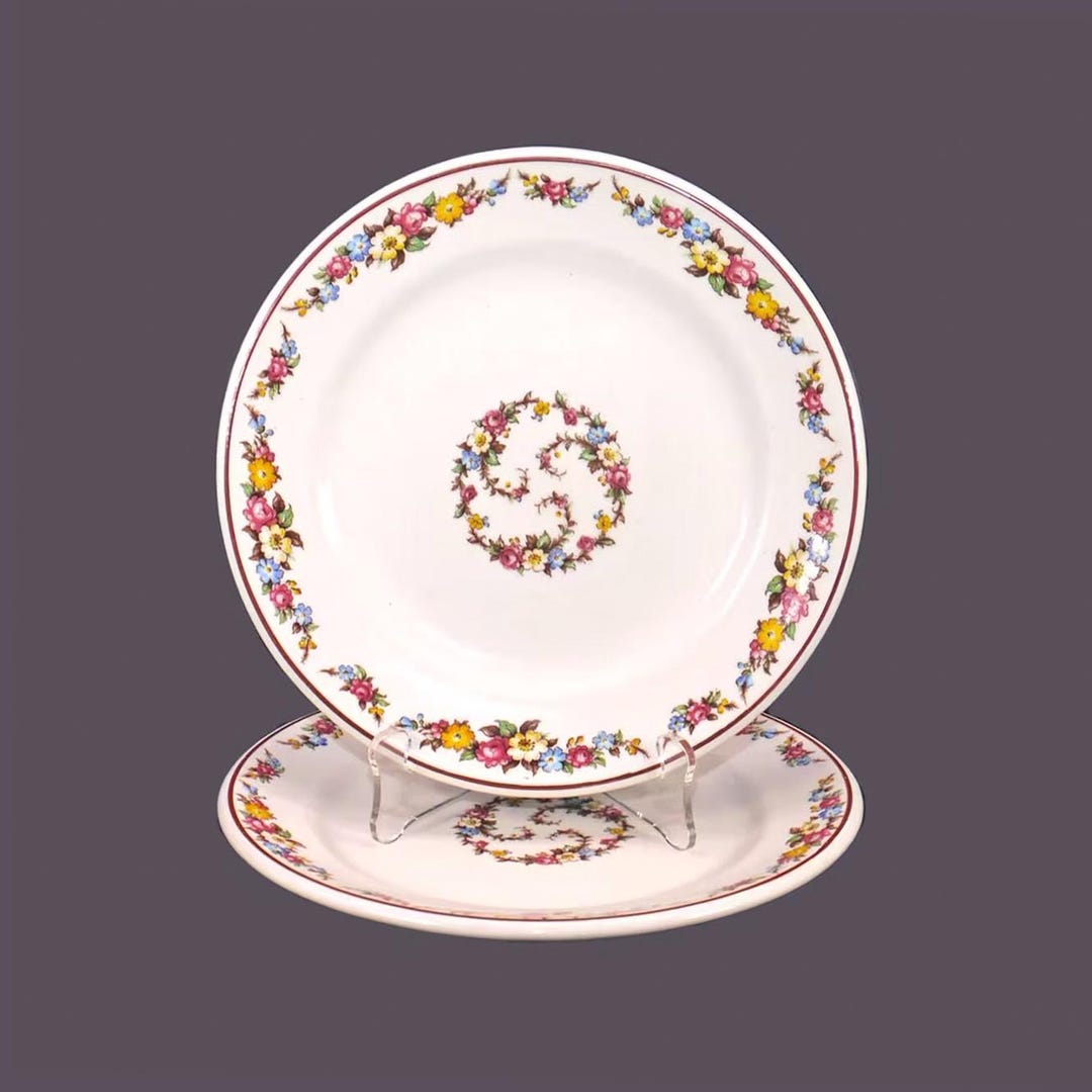 Vintage Grindley York Salad Plates. Hercules Vitrified Hotelware ...