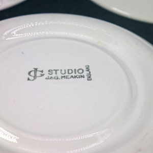 Three J&G Meakin Poppy Cup and Saucer Sets. Studio Line Ironstone Made ...