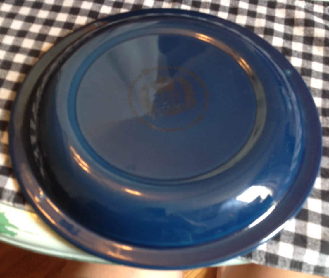 BLOWOUT! Silver Jubilee Queen Elizabeth II. Blue stoneware plate made ...
