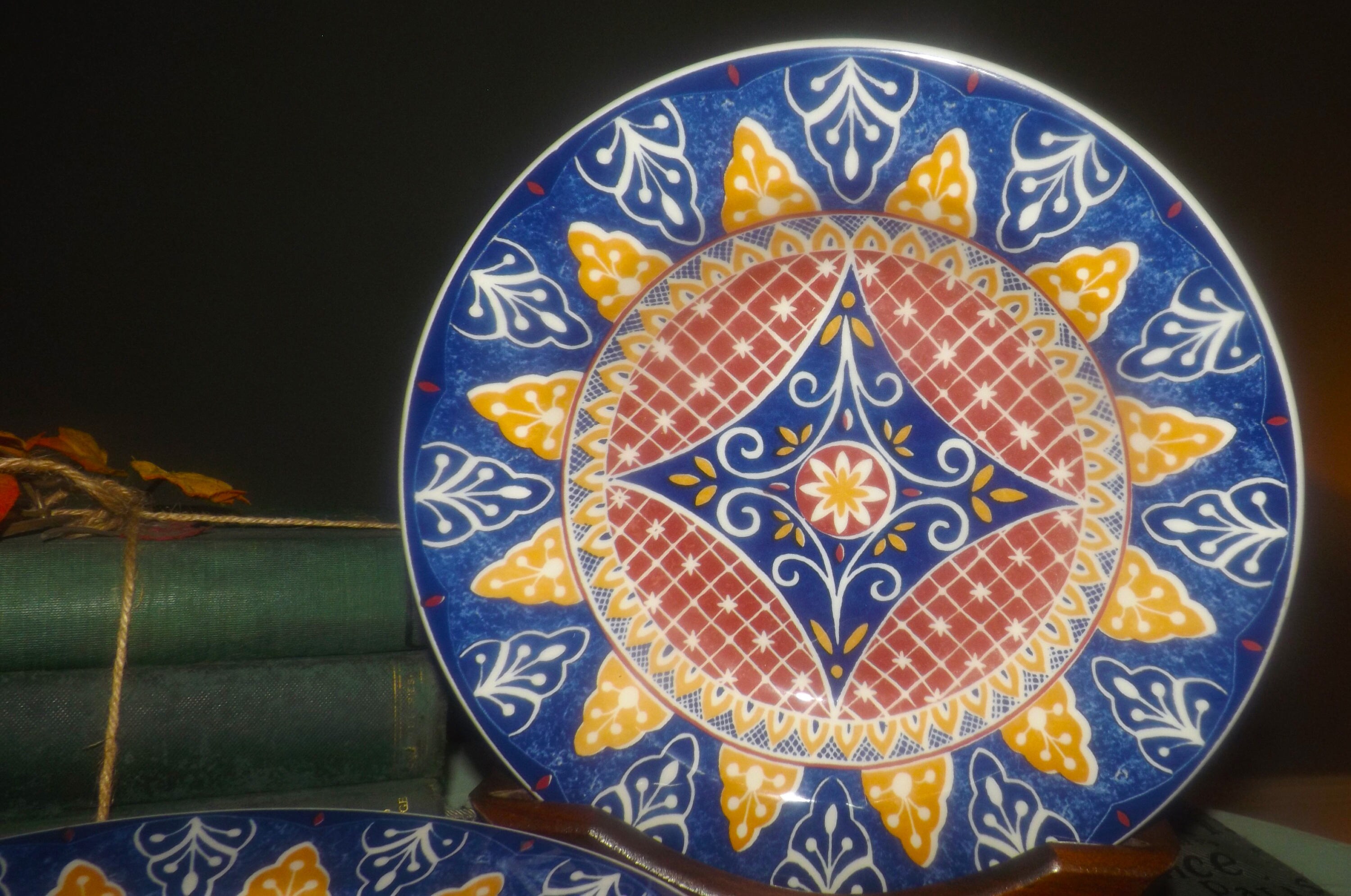 Pair of Pier 1 Vizcaya Rimmed Soup Bowls. Aztec Pattern of | Etsy Canada