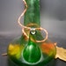 Mid-century Italy Green Glass Fiasco Wine Bottle Decanter With - Etsy ...