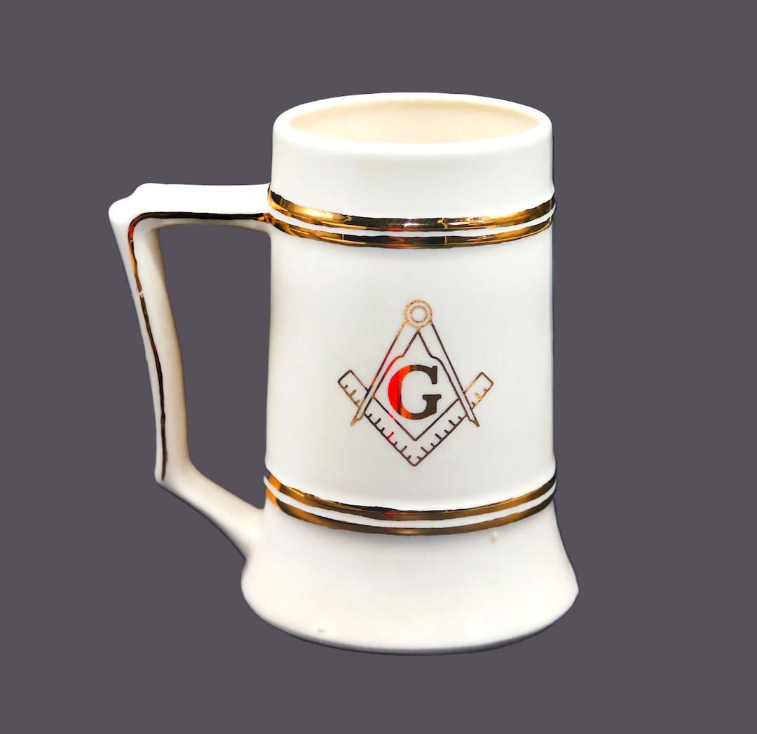 Masonic Freemasons Ceramic Beer Stein | Tankard Made in USA. - Etsy