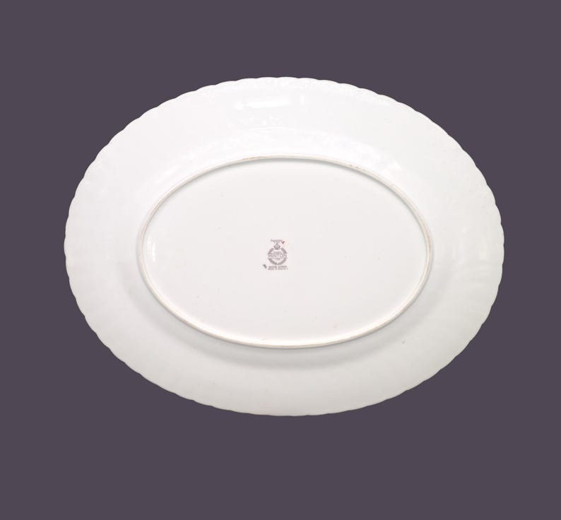 Vintage Minton Ancestral S376 15" Bone China Platter Made in England ...