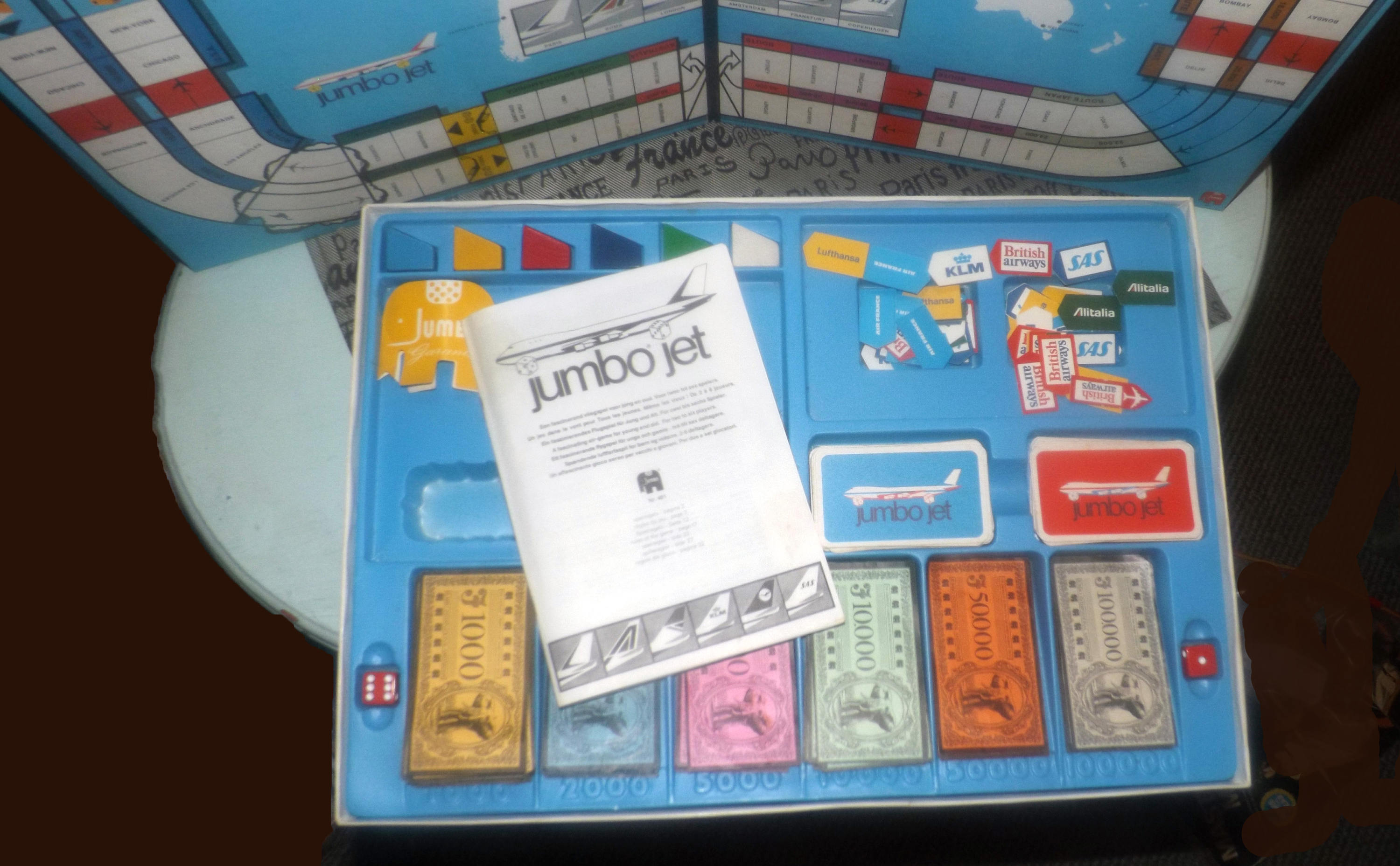 Vintage (c.1975) and RARE! Jumbo Jet board game made in Holland by ...