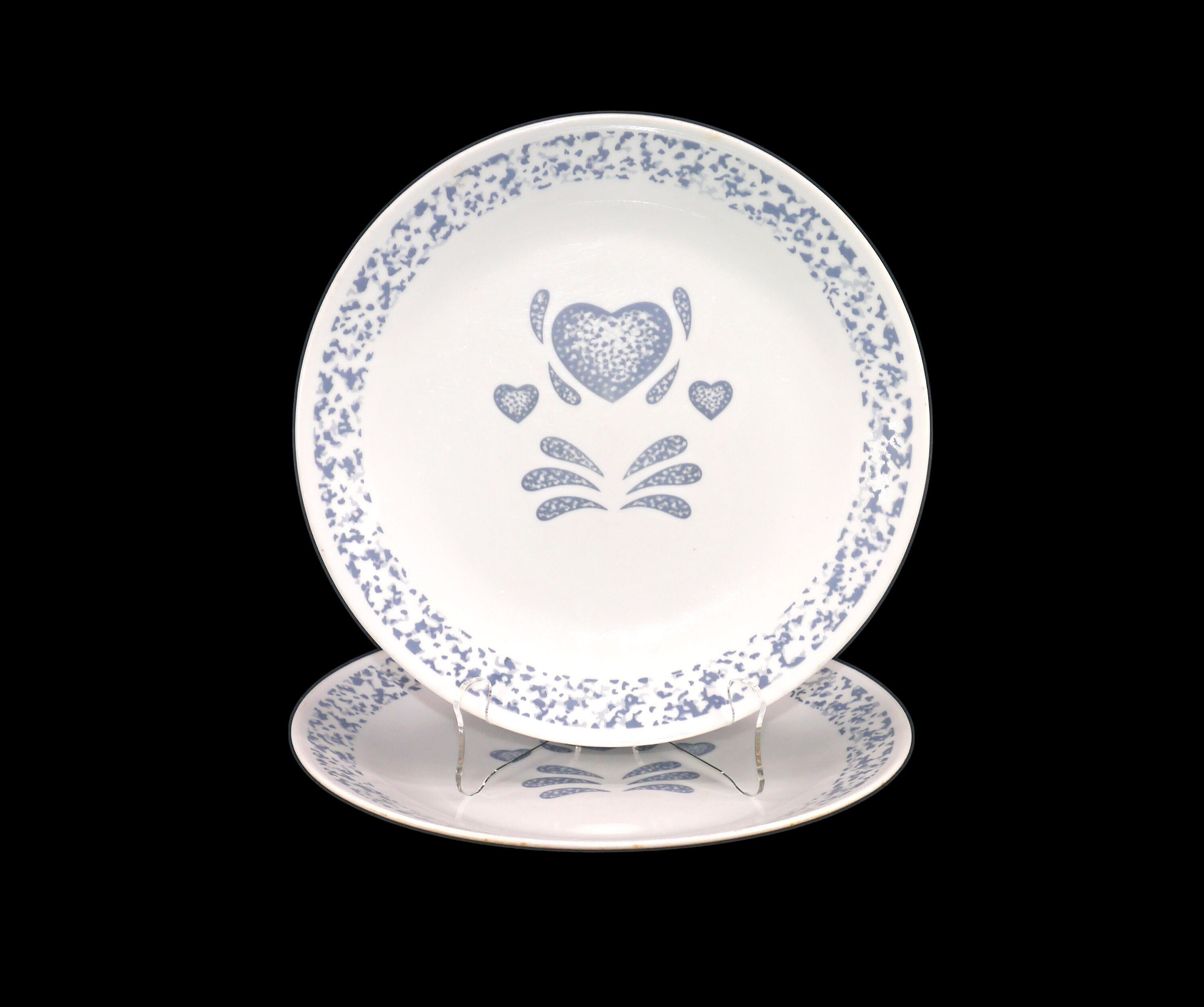 Pair of Corelle Corningware Blue Hearts Dinner Plates Made - Etsy Canada