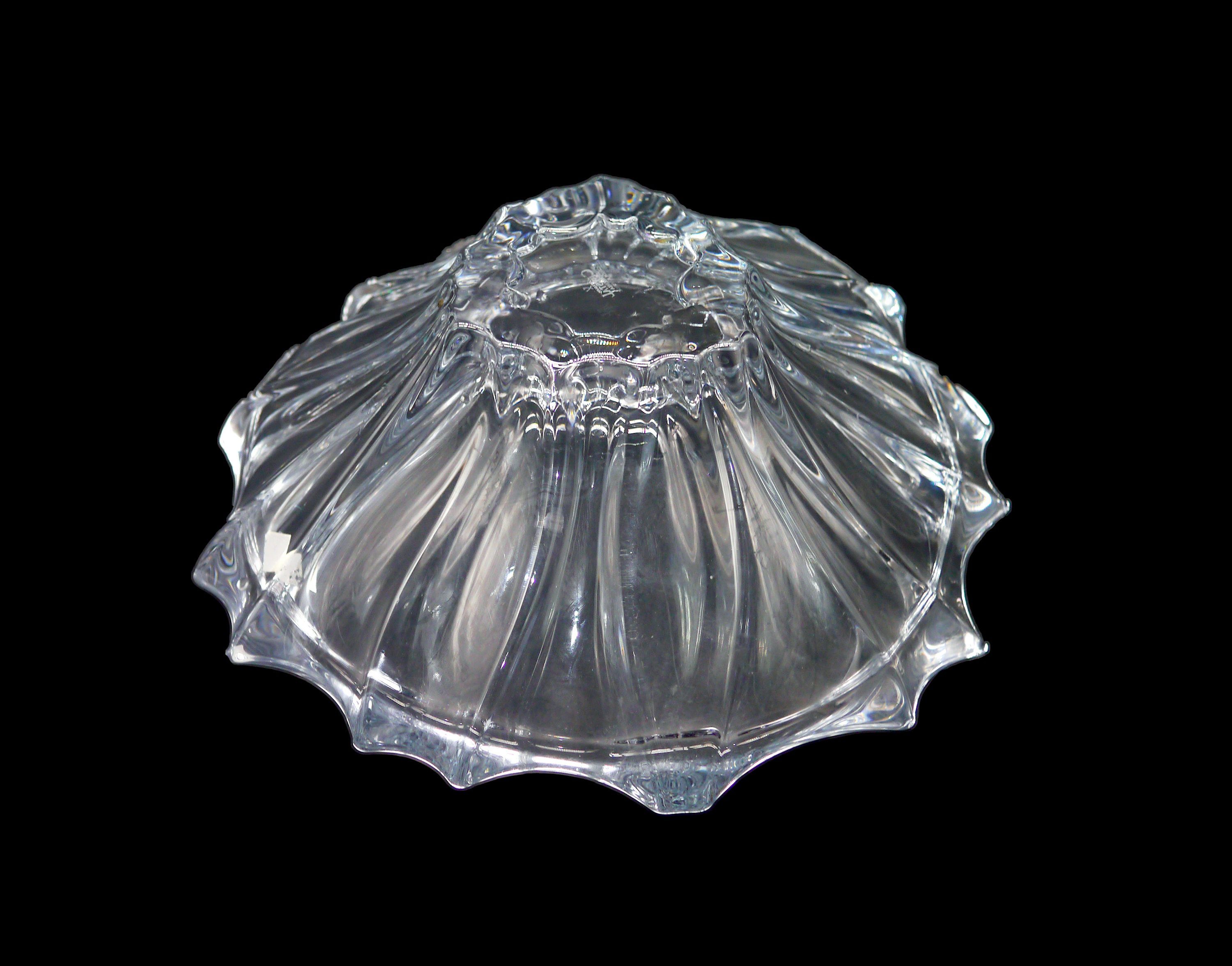 Large Heavy Aurum Bohemia Hand blown Hand cut Lead Crystal Centerpiece Large Heavy Aurum Bohemia Hand blown Hand cut Lead Crystal Centerpiece