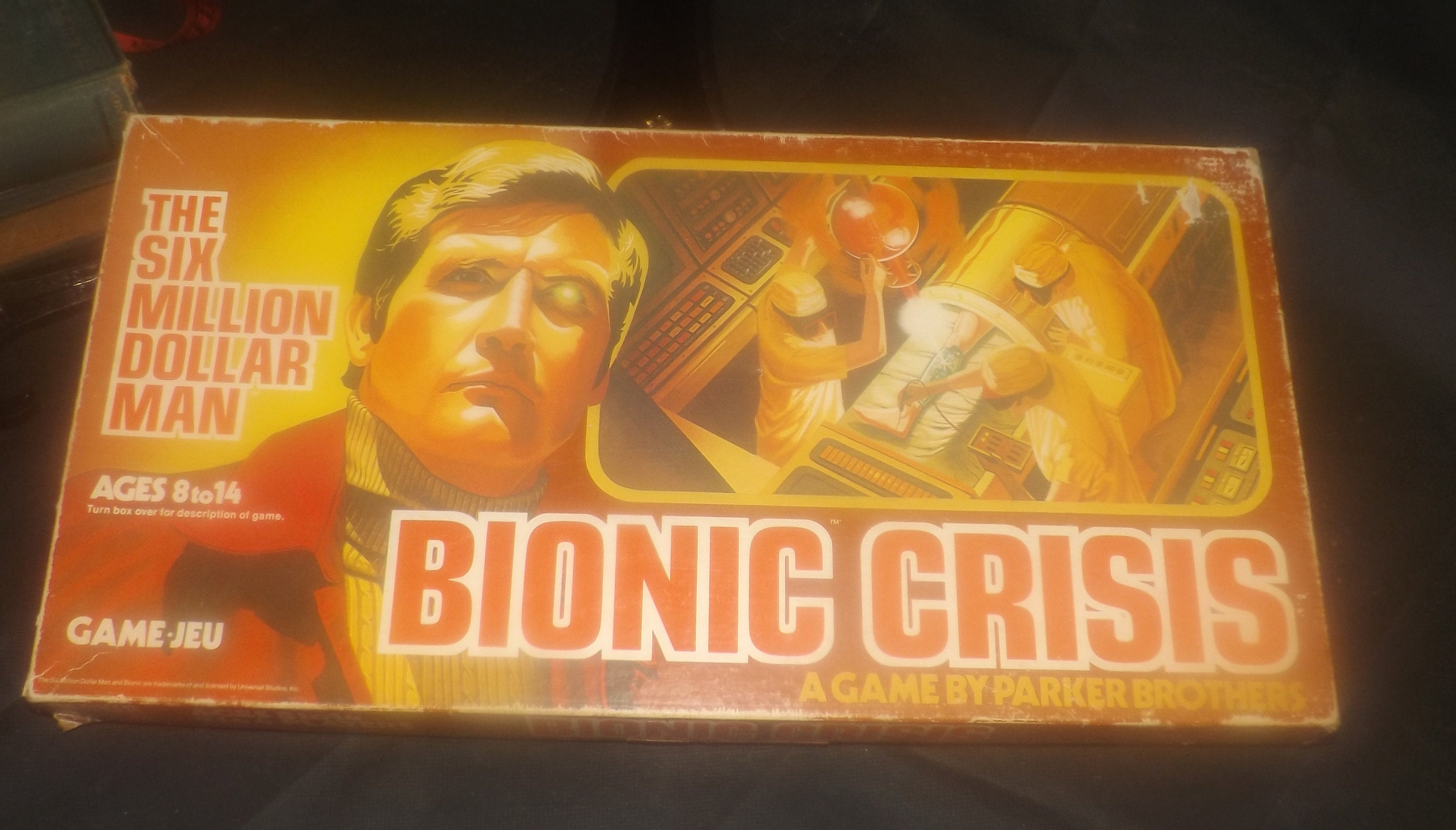 Bionic Crisis Six Million Dollar Man board game. Parker Brothers game ...