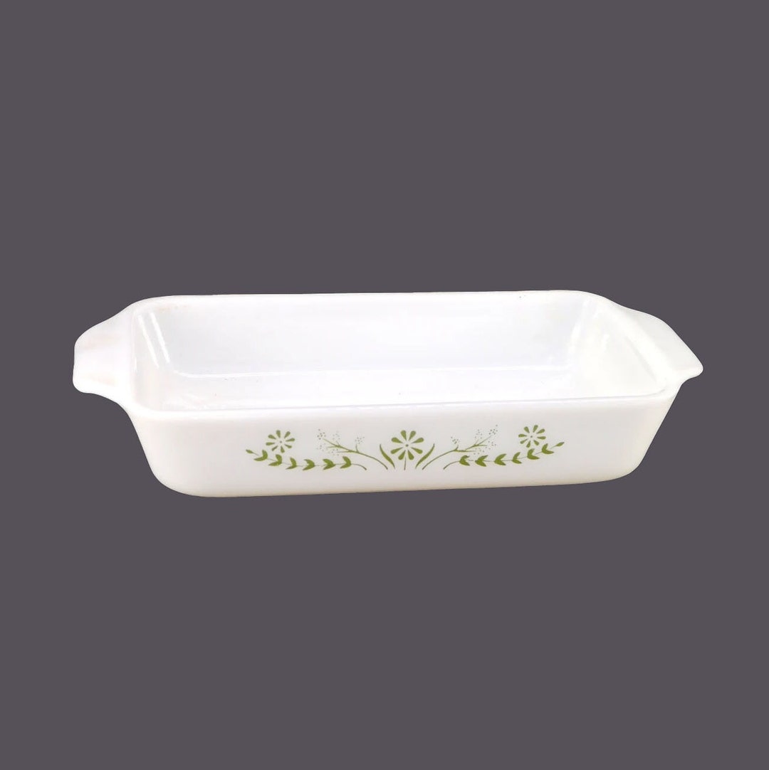 Retro Mckee Glass Glasbake MG21 | 427 Milk Glass Rectangular 1-quart ...