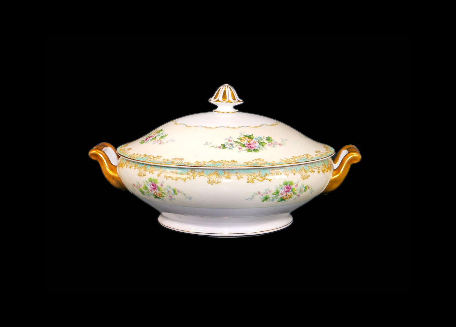 Noritake | Morimura | hand-painted Nippon Adela round covered serving ...