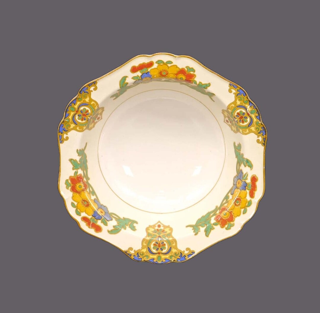 Art-deco Era John Maddock Cairo Round, Lugged, Rimmed Serving Bowl in ...