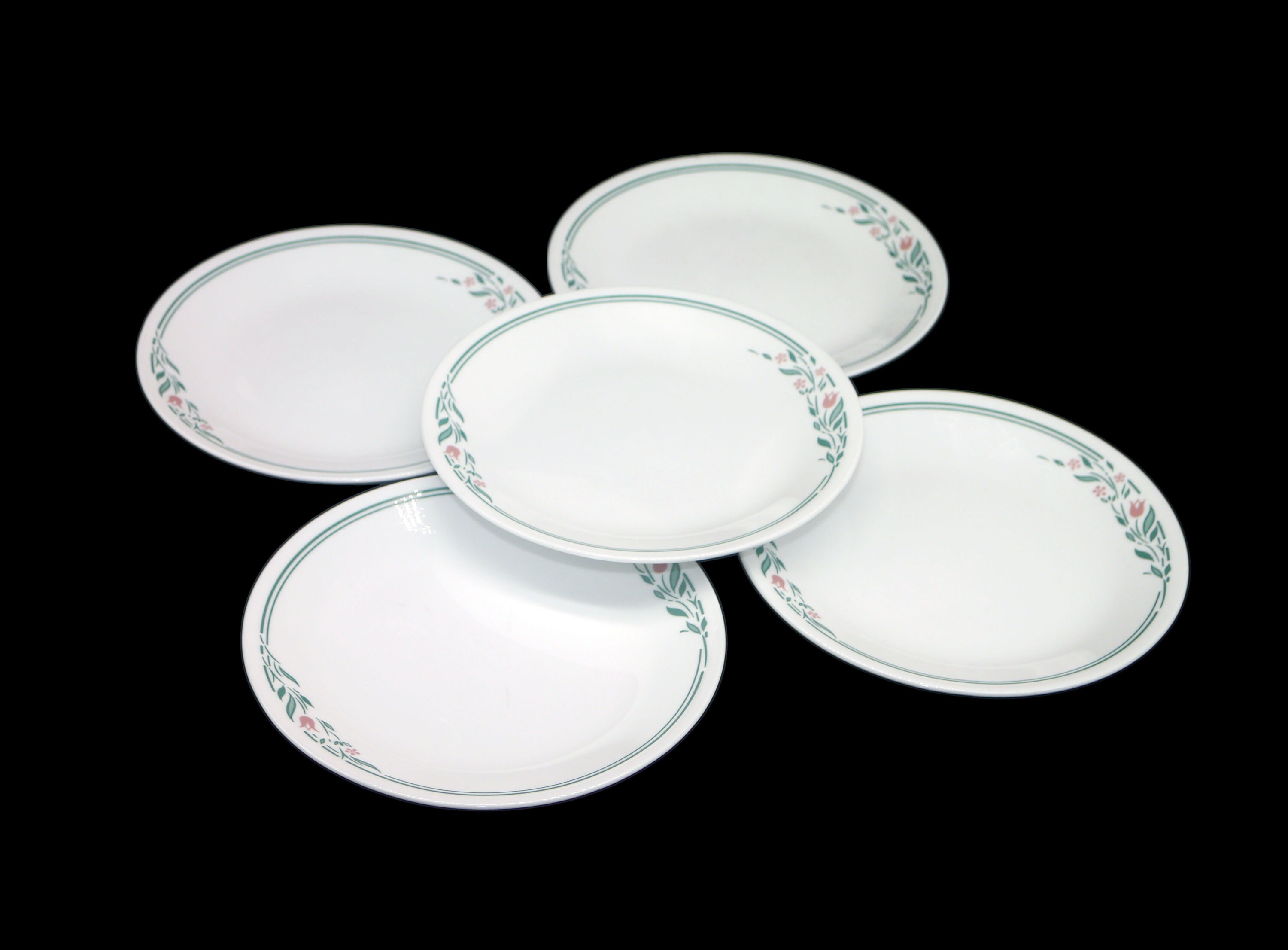 Set of Corelle Corningware Rosemarie salad or side plates. Vintage ...