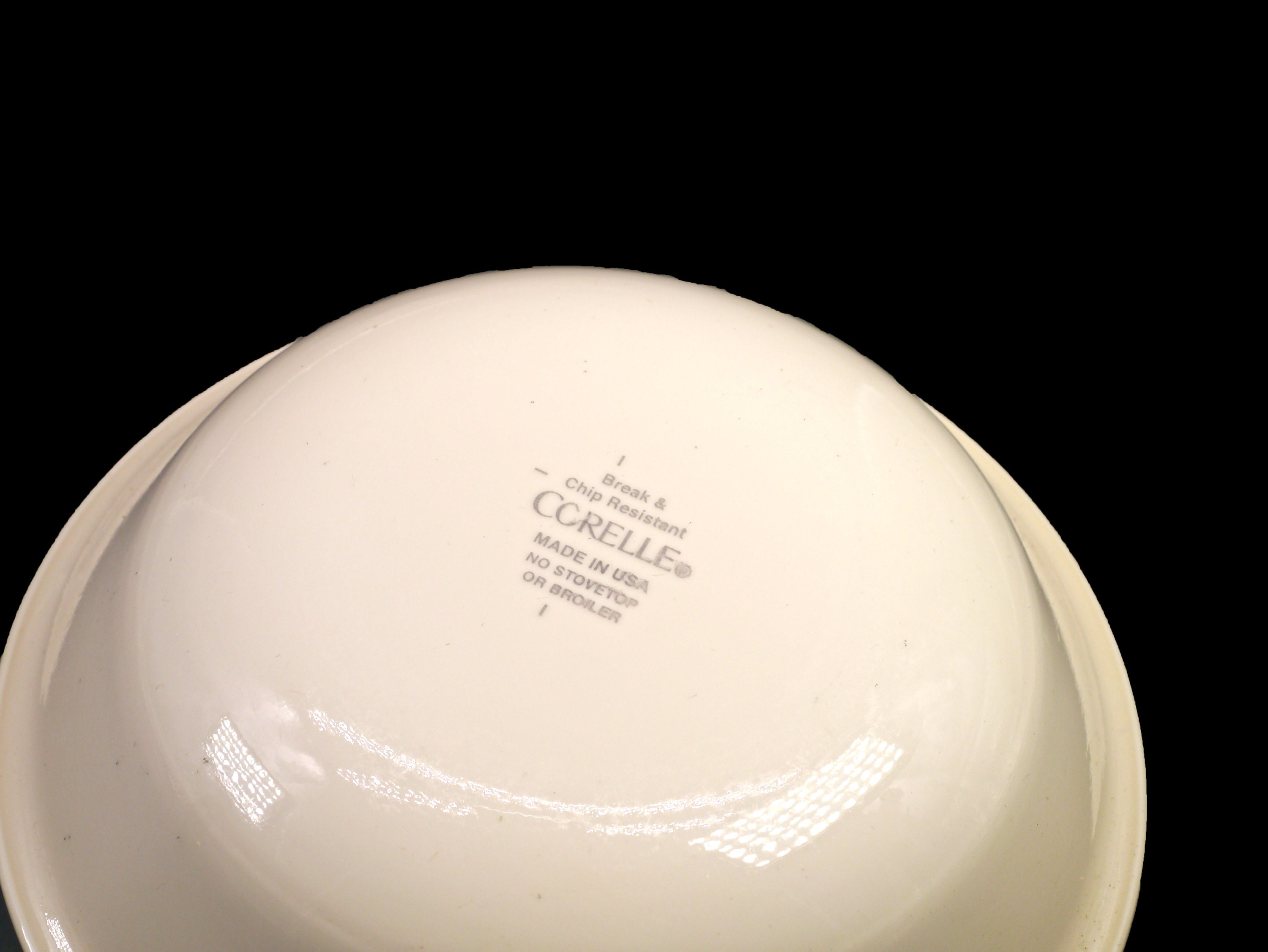 Four Corelle Corningware Sandstone all-ivory fruit nappies, dessert ...