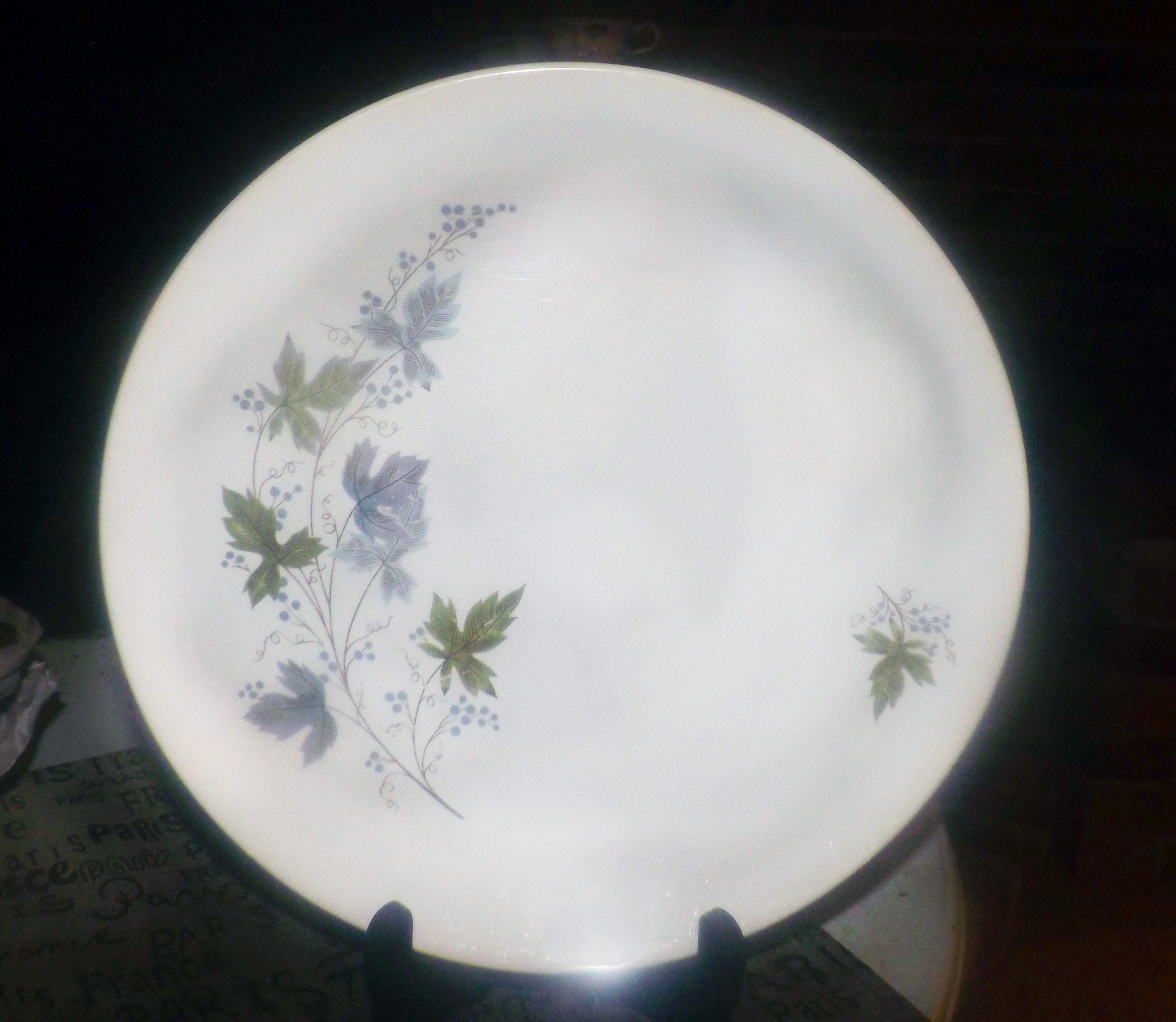 Vintage (1960s) Crown Lynn New Zealand Vintage 982 dinner plate. Green ...