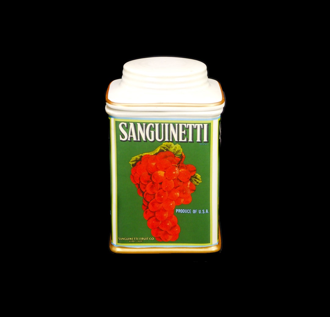 Sanguinetti Flame Tokay Grapes Canister With Vacuum-seal Lid. - Etsy
