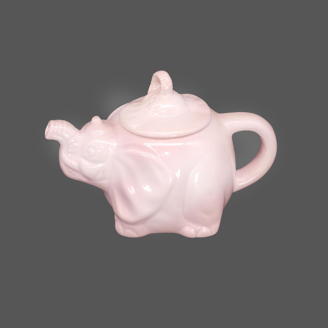 Pink Elephant Ceramic Tea-for-two | Two-cup | Small Teapot With Lid. - Etsy
