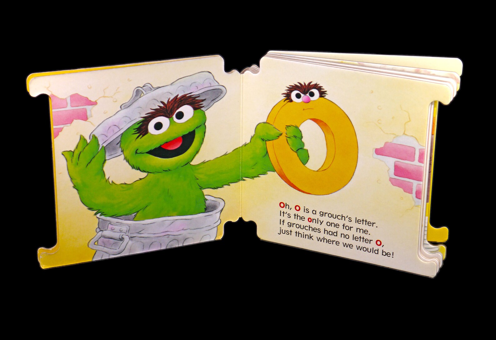 Vintage 1997 Sesame Street Letter O Interlocking Book. Abcs - Etsy Canada