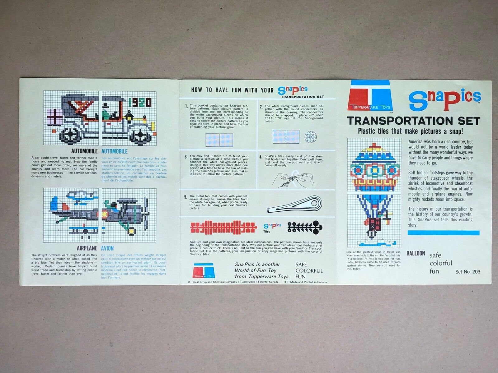 Vintage (1966) Tupperware Toys | Tuppertoys Snapics | Snap-in ...