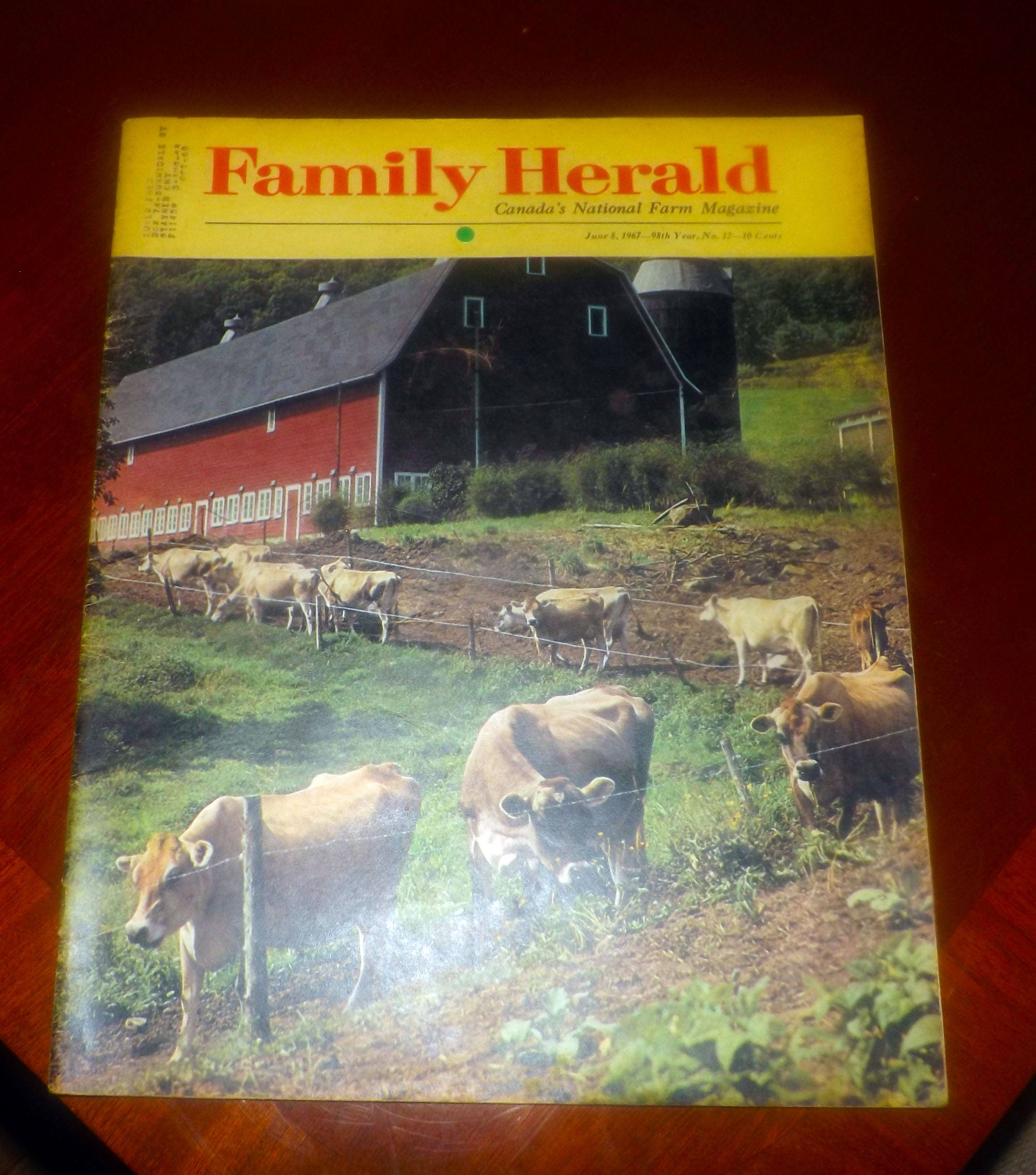 Vintage (June 8, 1967) Family Herald. Canada's National Farm Magazine ...
