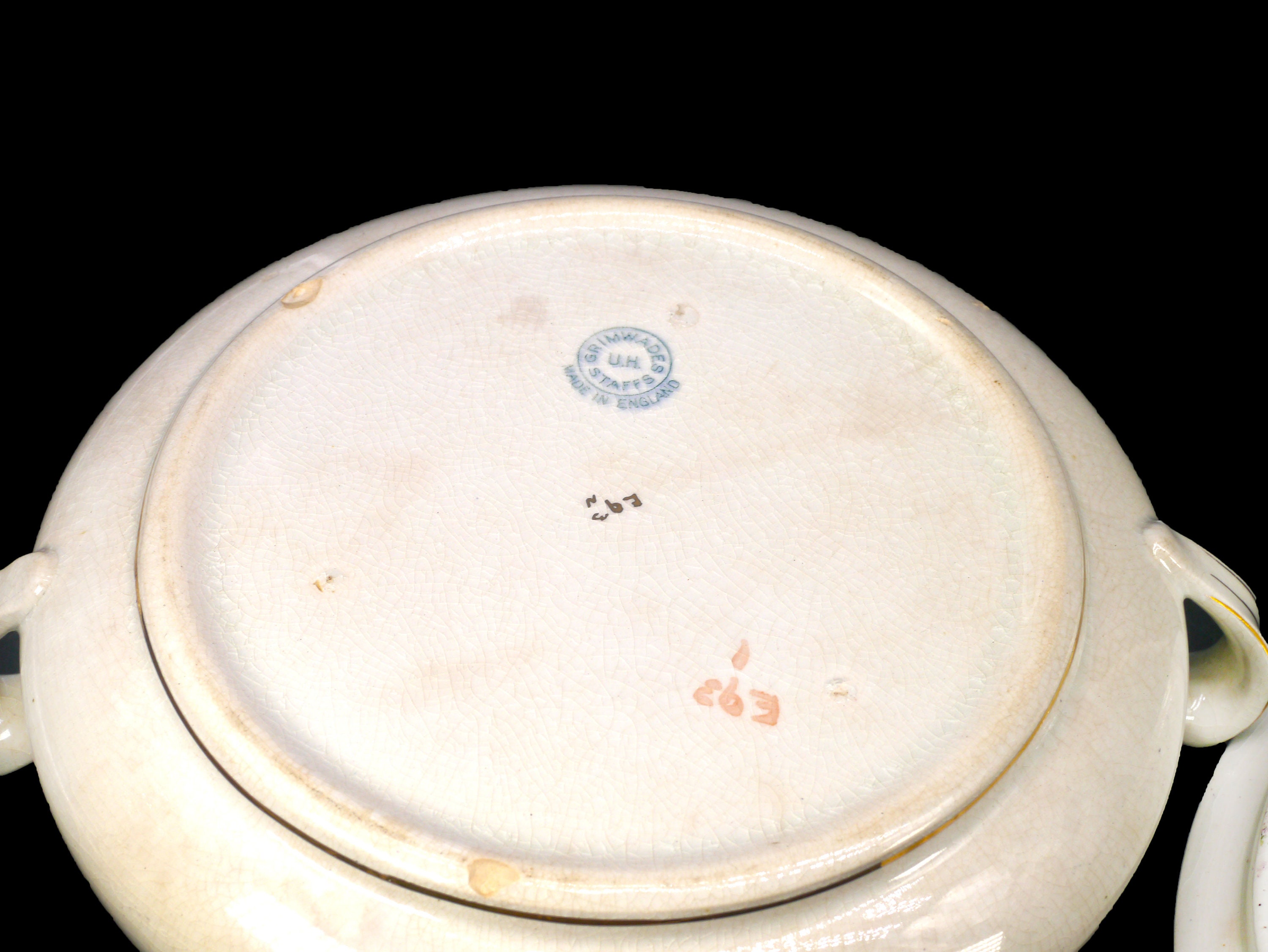 Antique art-nouveau period Grimwades Upper Hanley Pottery Bridal Rose ...