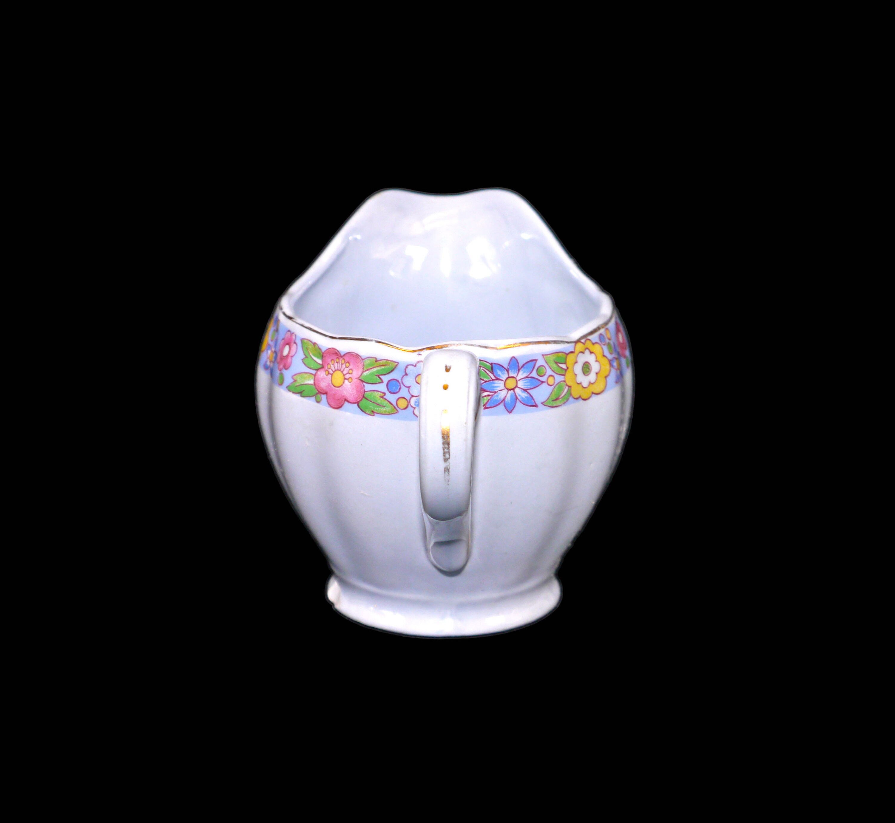 Grindley Rainbow creamer jug. Lupin Petal ironstone made in England ...