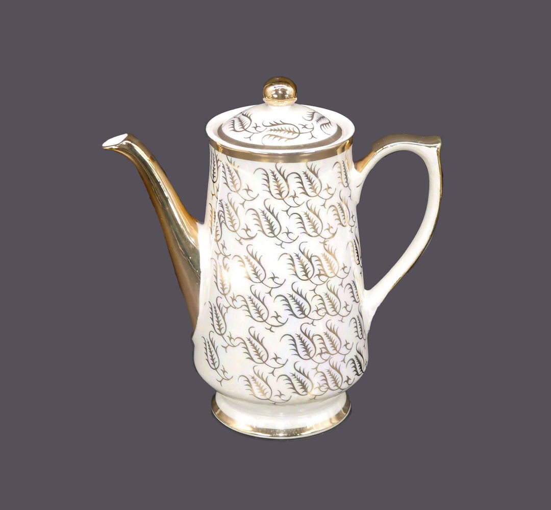 Vintage Genco Iridiscent Lusterware Five-cup Coffee Pot Made in Japan ...