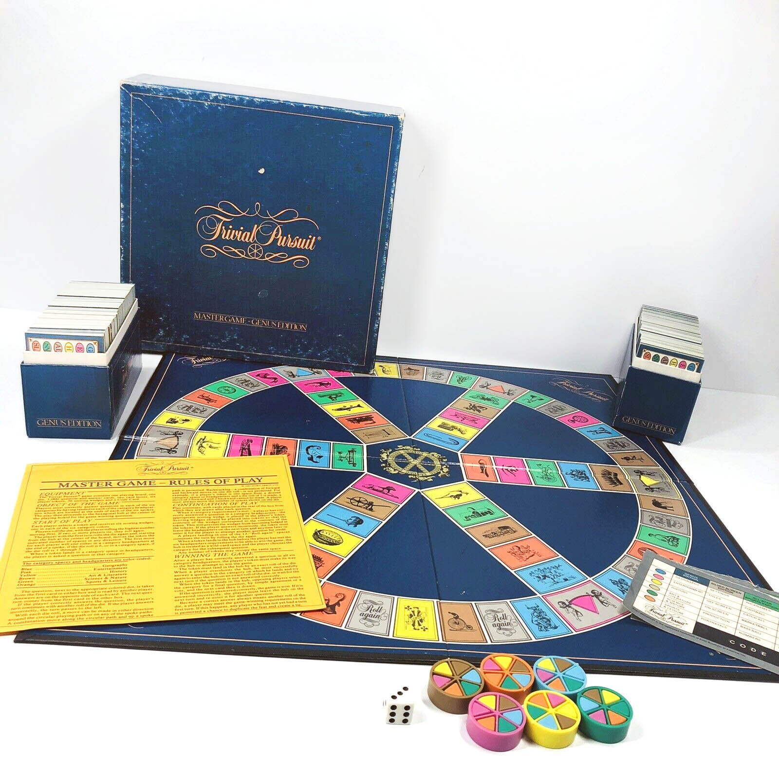 Trivial Pursuit Genius Edition board game published by Horn Abbot ...