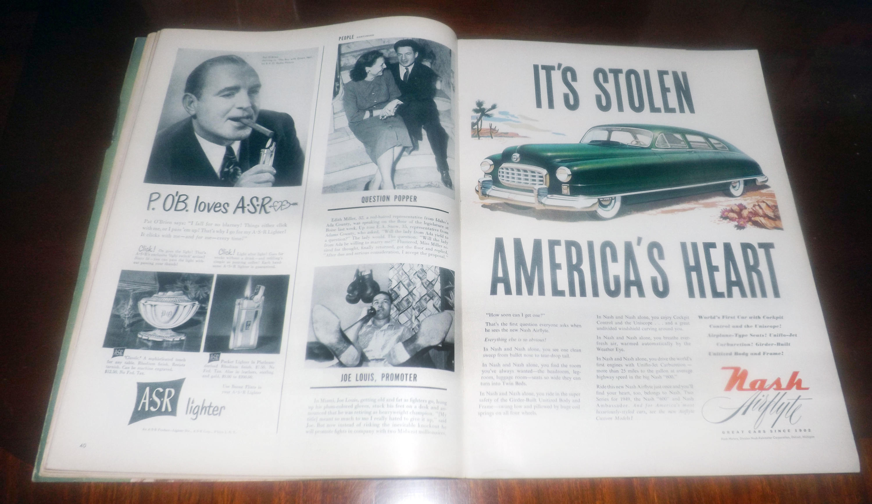 Mid-century (March 14, 1949) Life Magazine. Dorothy McGuire's baby ...