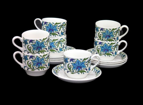Seven Midwinter Spanish Garden Cup and Saucer Sets Made in - Etsy Canada