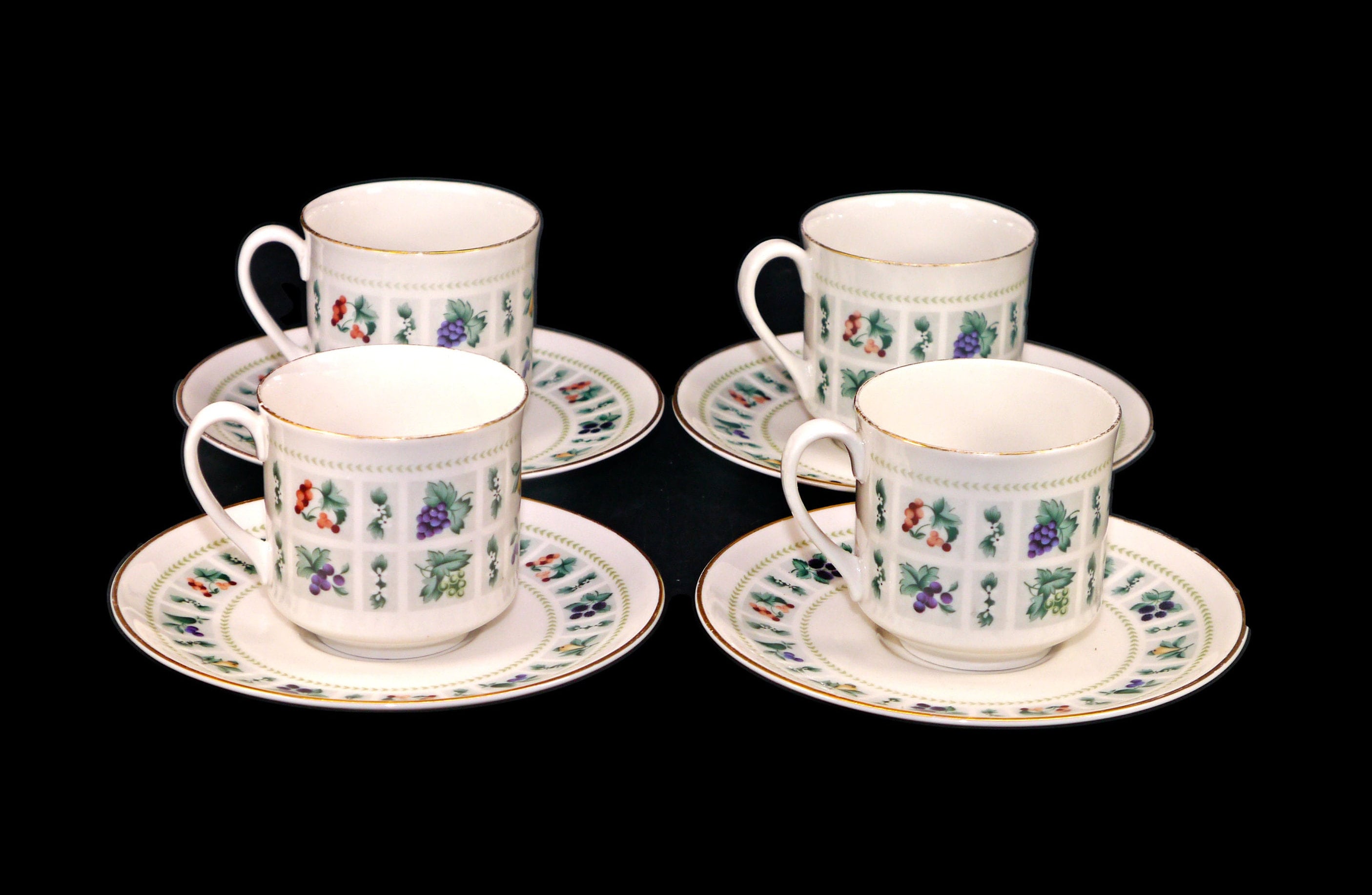 Royal Doulton Tapestry TC1024 cup and saucer sets made in England. Choose quantity below.