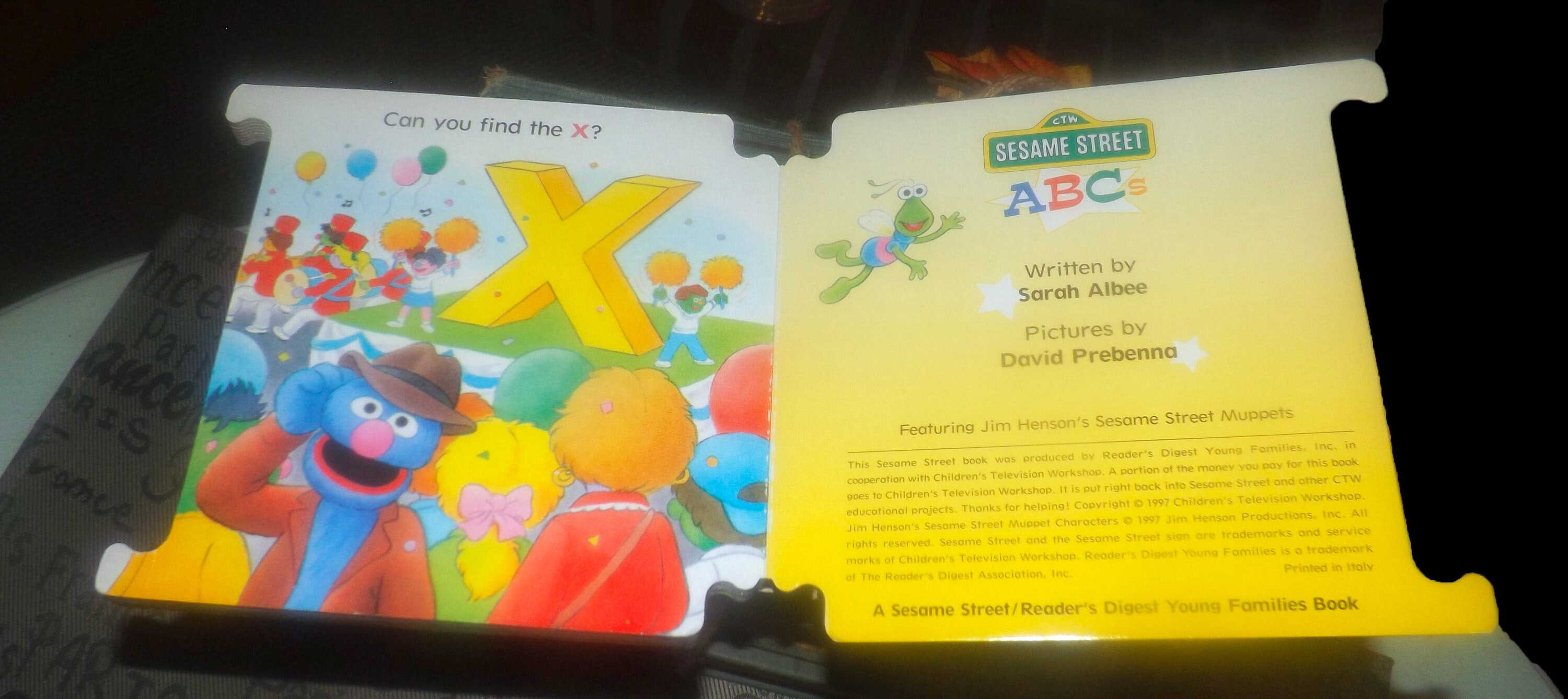 Vintage (1997) CTW Sesame Street Letter X: Grover Looks for X. ABCs ...