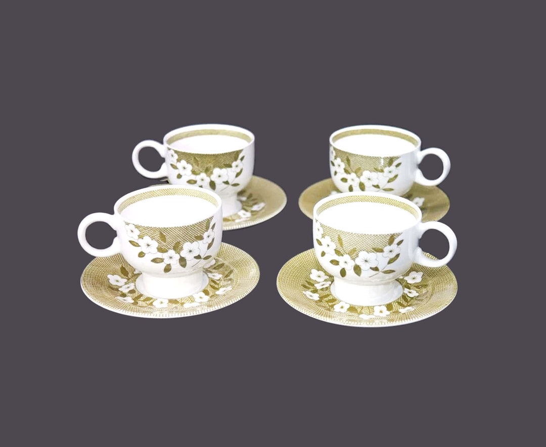 Four J&G Meakin Mayflower Cup and Saucer Sets Made in England. - Etsy