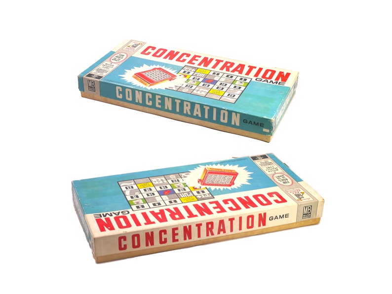Vintage Concentration Board Game 4950. Milton Bradley | Somerville ...