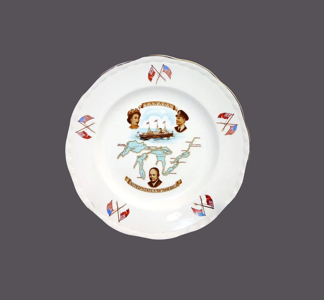 Alfred Meakin Queen Elizabeth Prince Phillip St. Lawrence Seaway ...