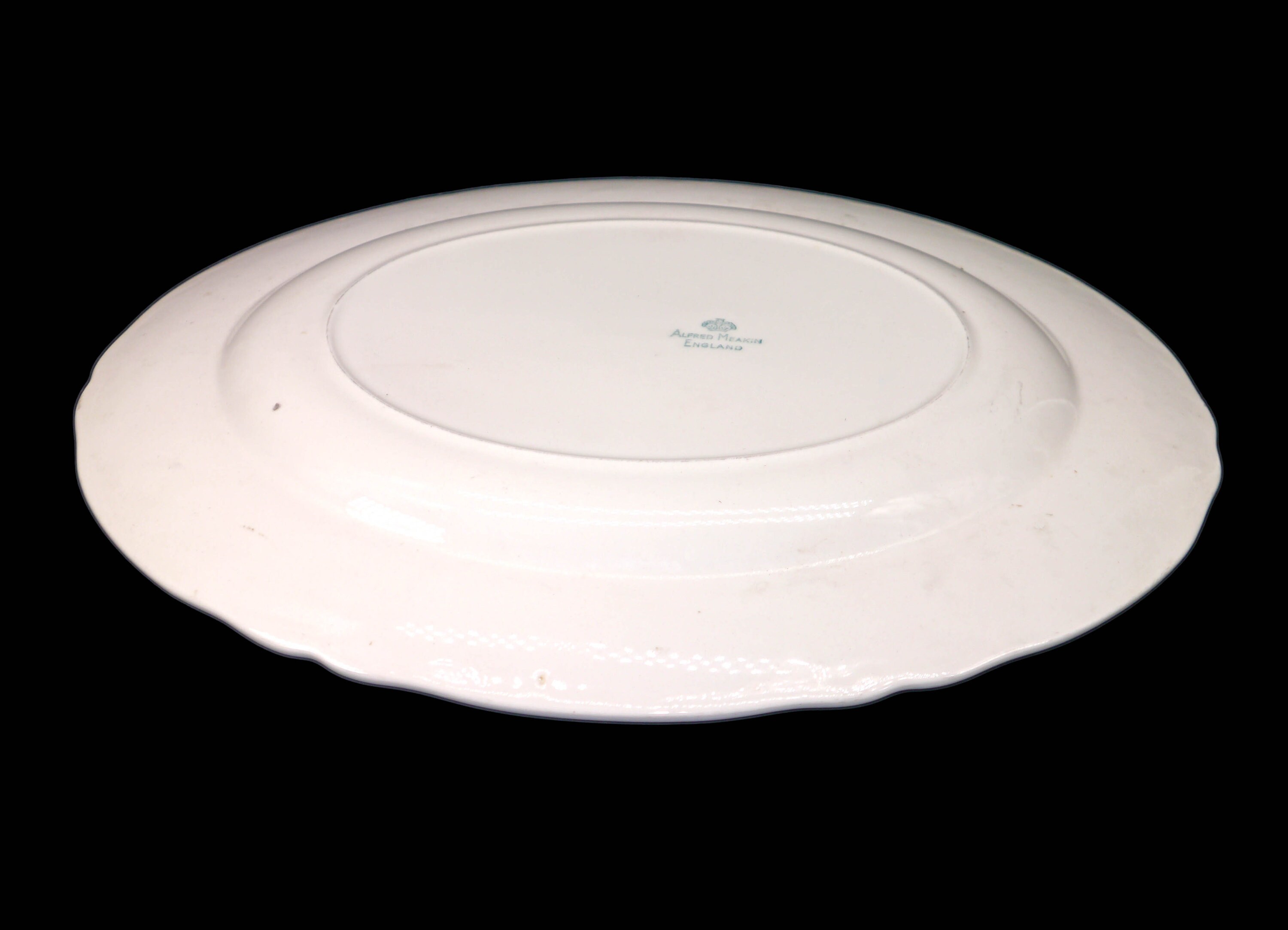 Antique Edwardian-age Alfred Meakin MEA102 oval meat or turkey platter ...