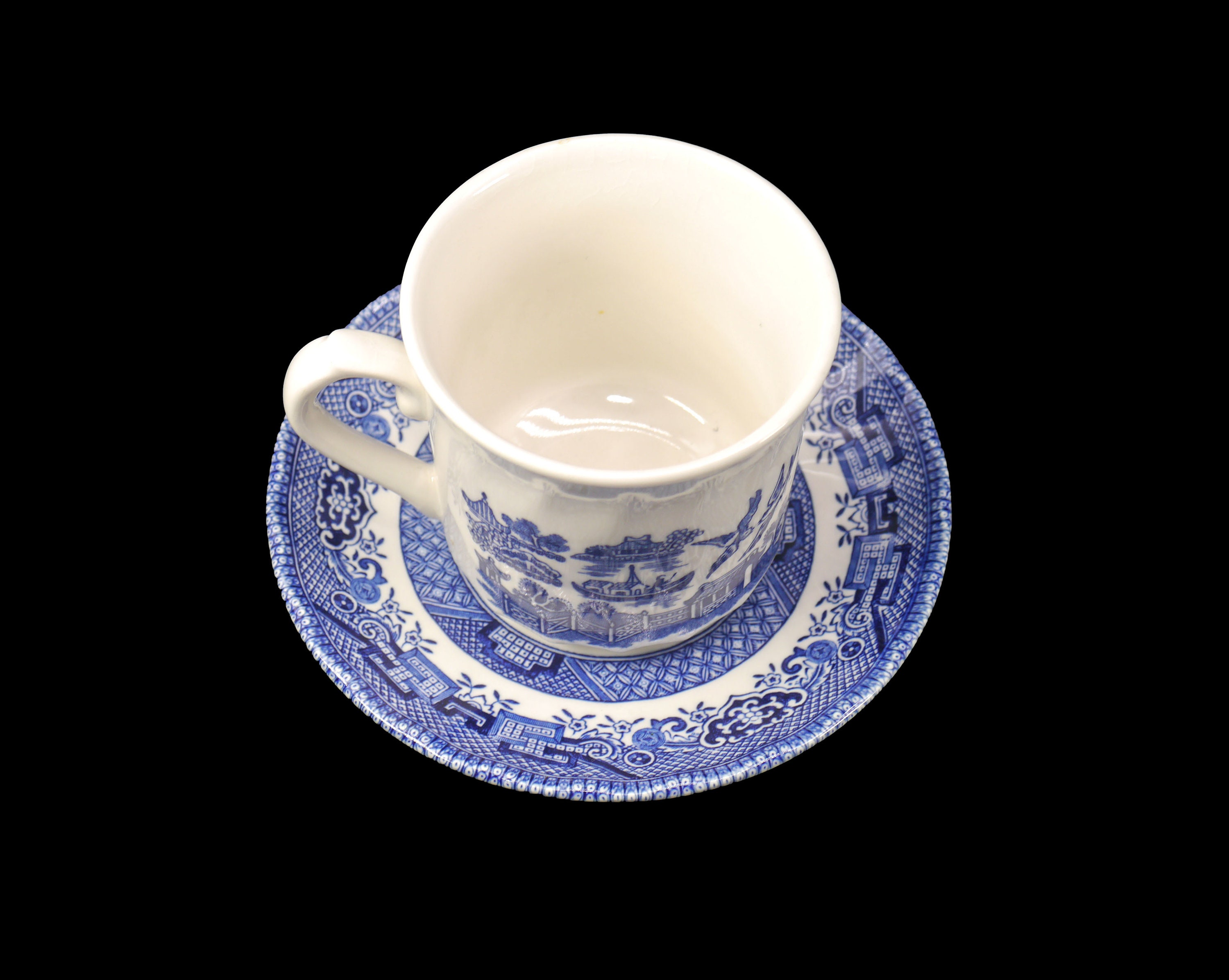 Royal Wessex | Swinnertons Blue Willow cup and saucer set. Classic blue ...