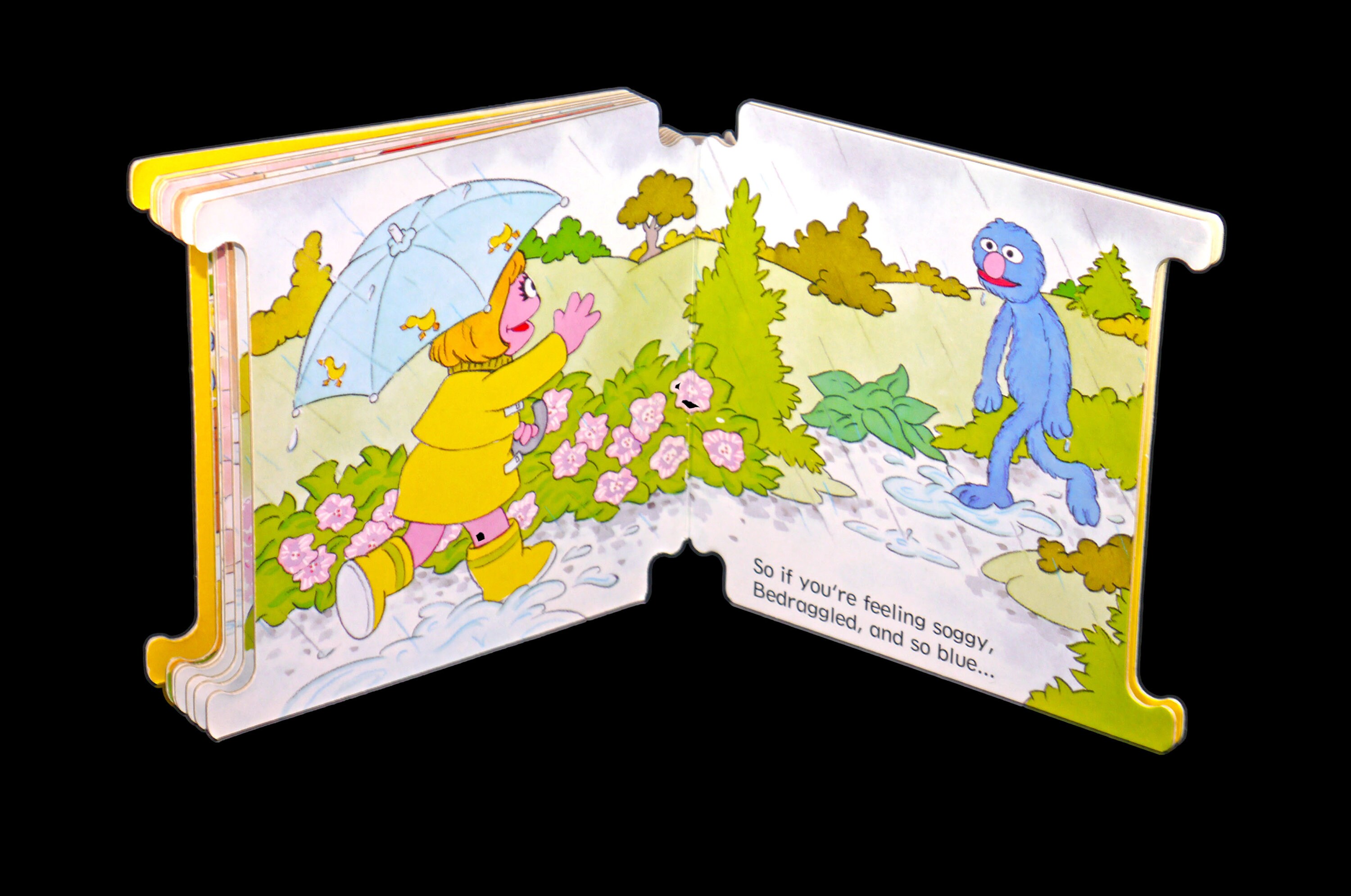 Sesame Street Letter U: Under My Umbrella. ABCs Muppets Abby Cadabby ...