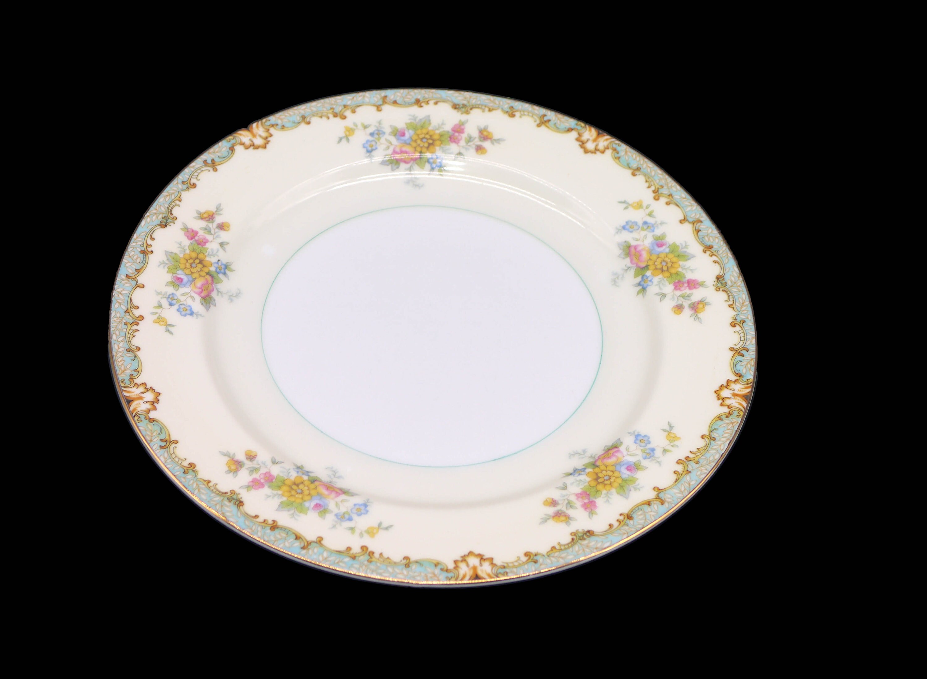 Noritake hand-painted Nippon Lanare dinner plate made in Japan. Green ...