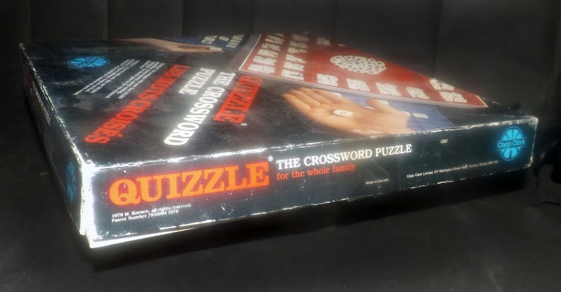 Quizzle Crossword Puzzle Board Game. Copp Clark Games. Made - Etsy