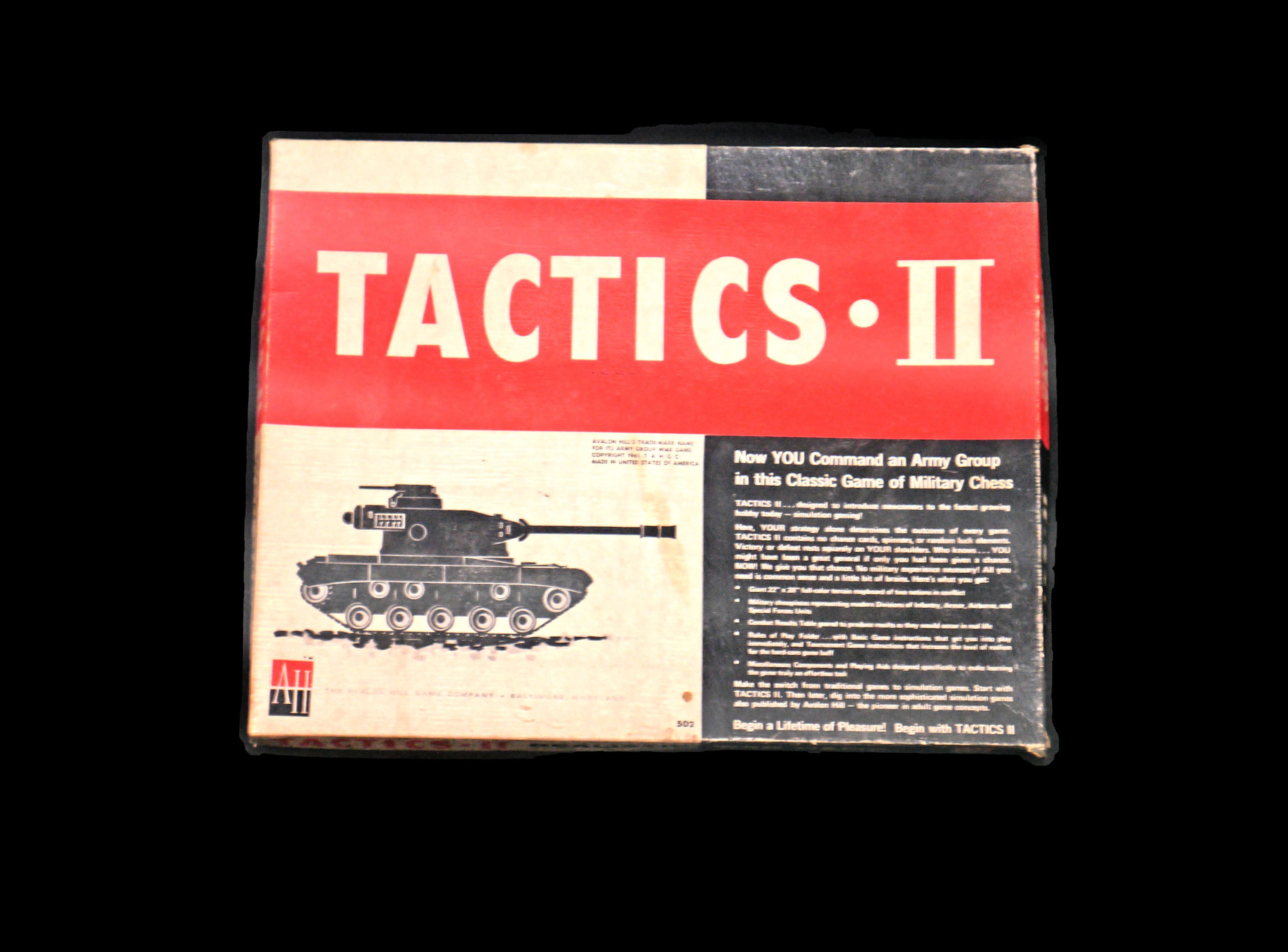 Tactics II military chess strategy | combat game published by Avalon ...