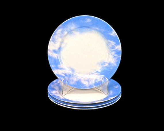 Four Stokes Fluffy Cloud Salad Plates. White Clouds and Blue - Etsy Canada