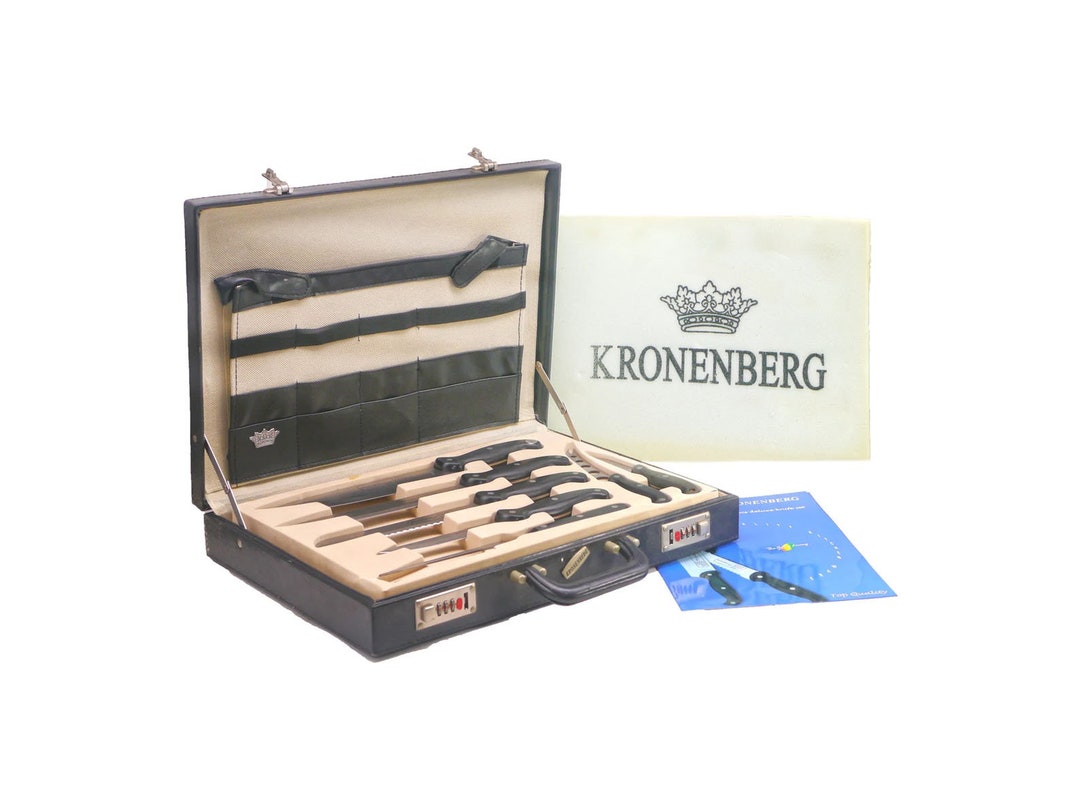 Kronenberg Rostfrei Professional Knife Set With Forks. Locking ...