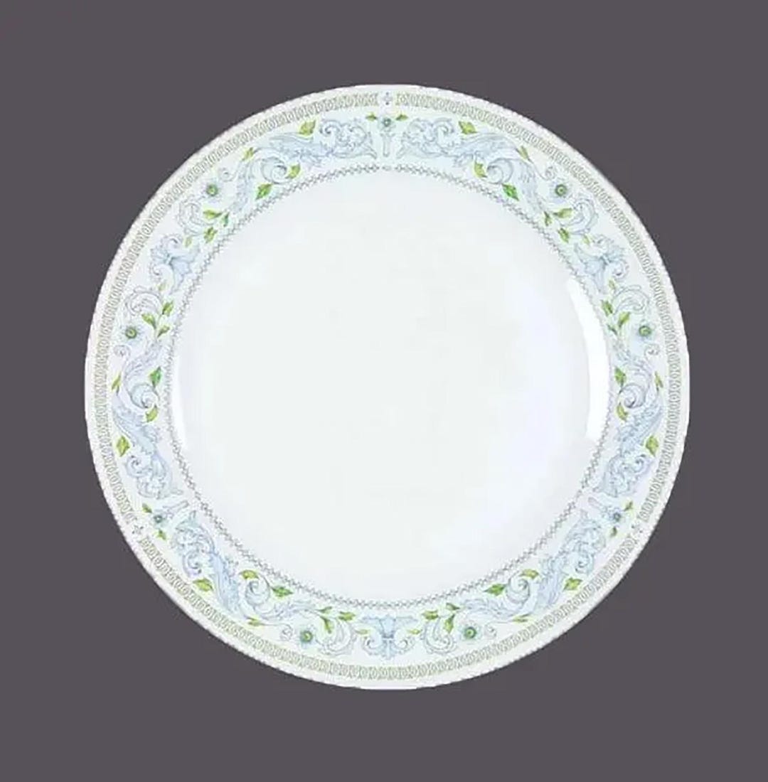Vintage Crown Ming Princess Dinner Plate. Blue Florals on White. - Etsy UK