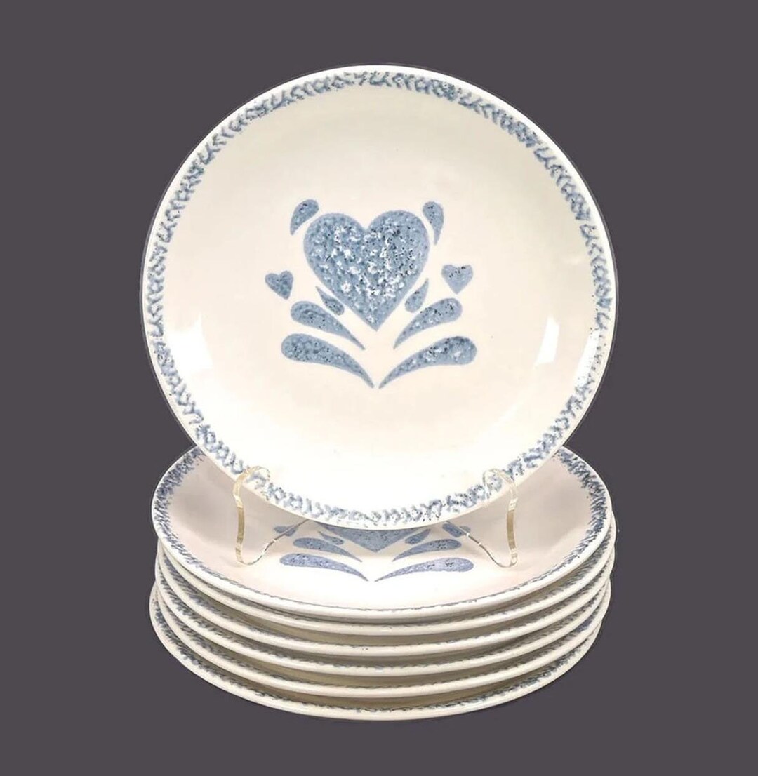 Vintage Gibson Designs My Love Bread Plates: Set of 7. - Etsy Canada