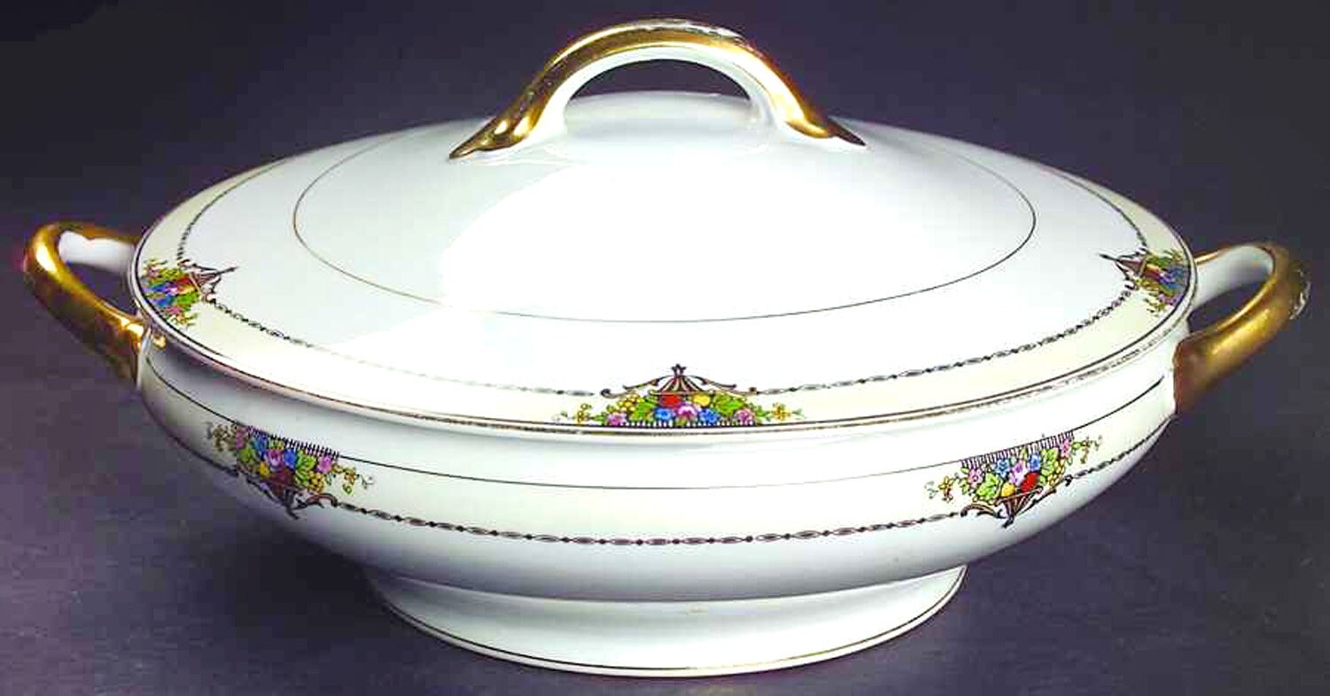 Antique Noritake | Morimura | hand-painted Nippon Gotham covered ...