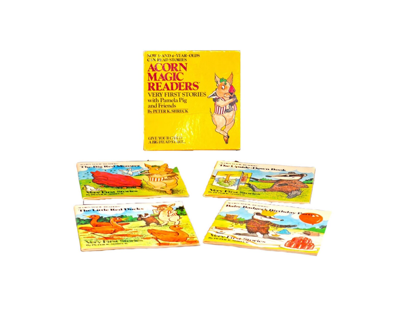 Four Volumes of Acorn Magic Readers Children's Very First Stories Books ...
