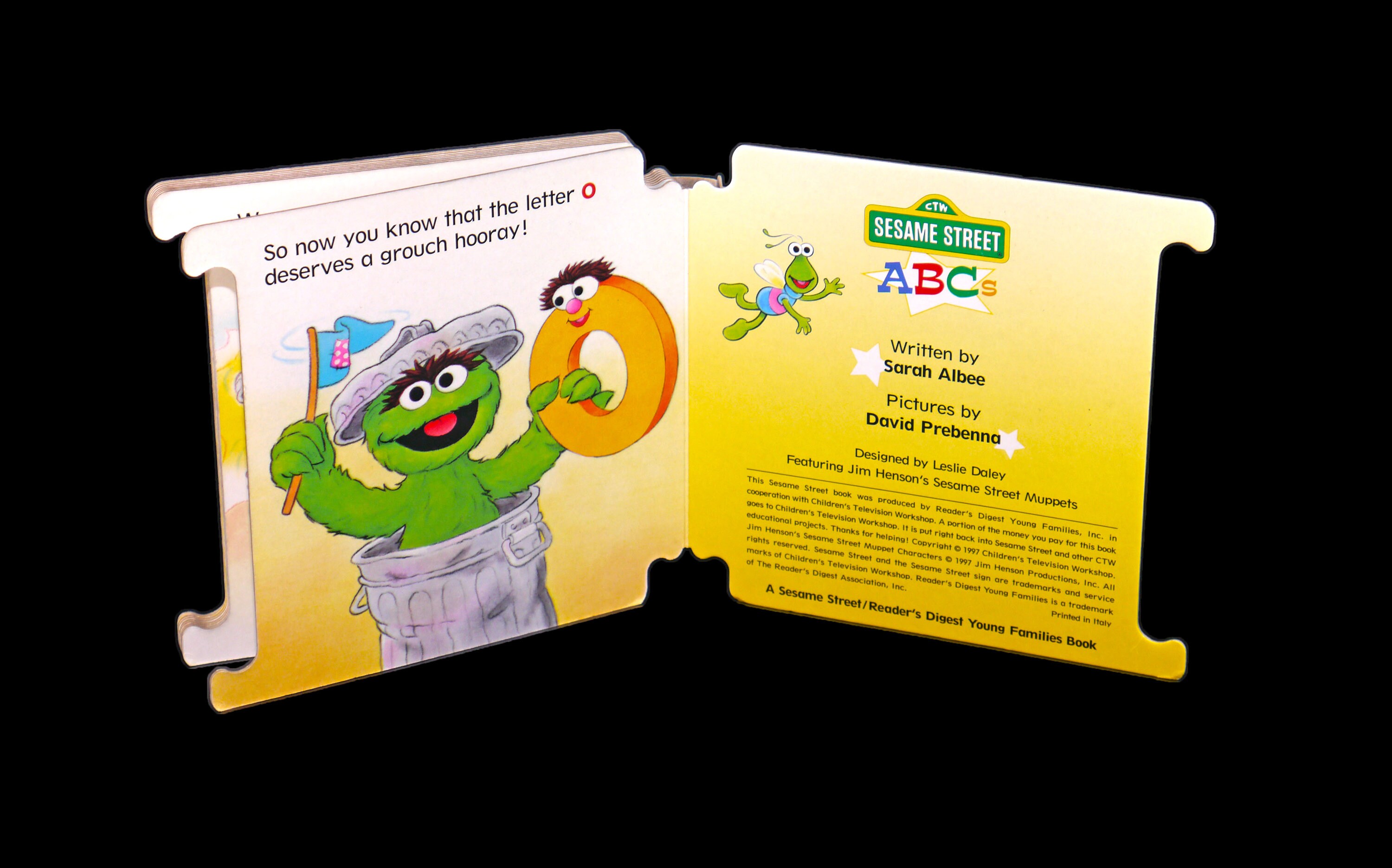Sesame Street Letter O Interlocking book. ABCs Muppets series. Reader's ...