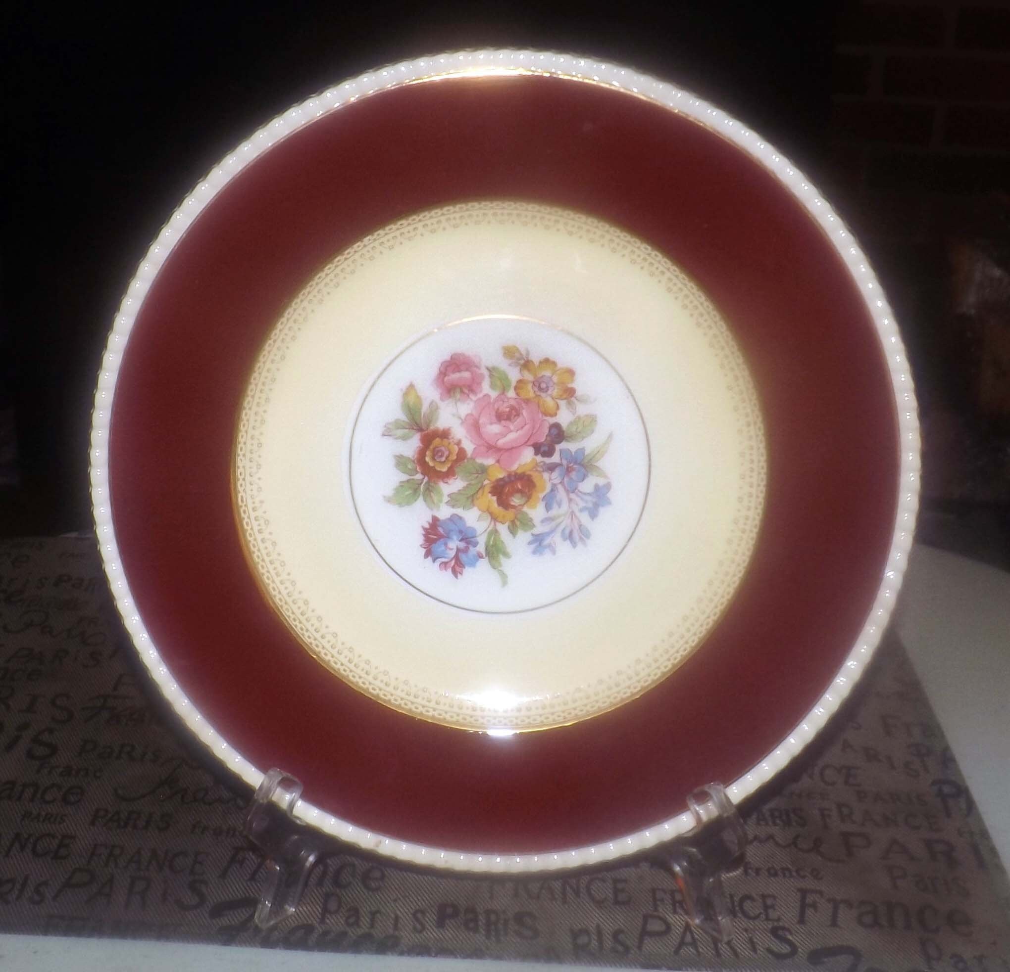 Early mid-century Simpsons Potters SIM41 large dinner plate. Ambassador ...